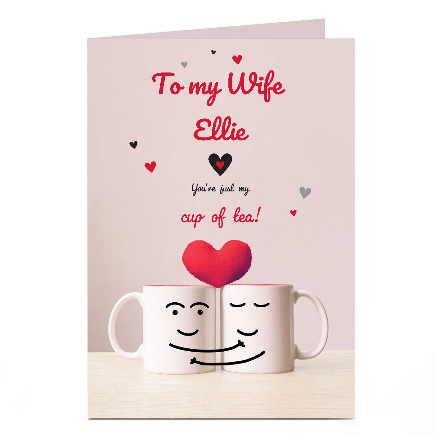 Buy Personalised Valentine's Day Card - My Cup of Tea, Wife for GBP 1. ...