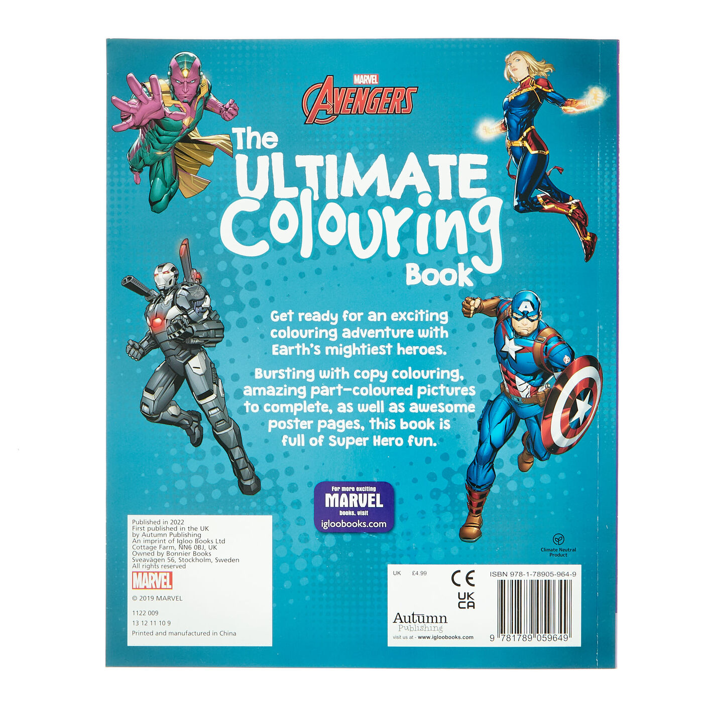 Buy Marvel Avengers: The Ultimate Colouring Book for GBP 1.99 | Card ...