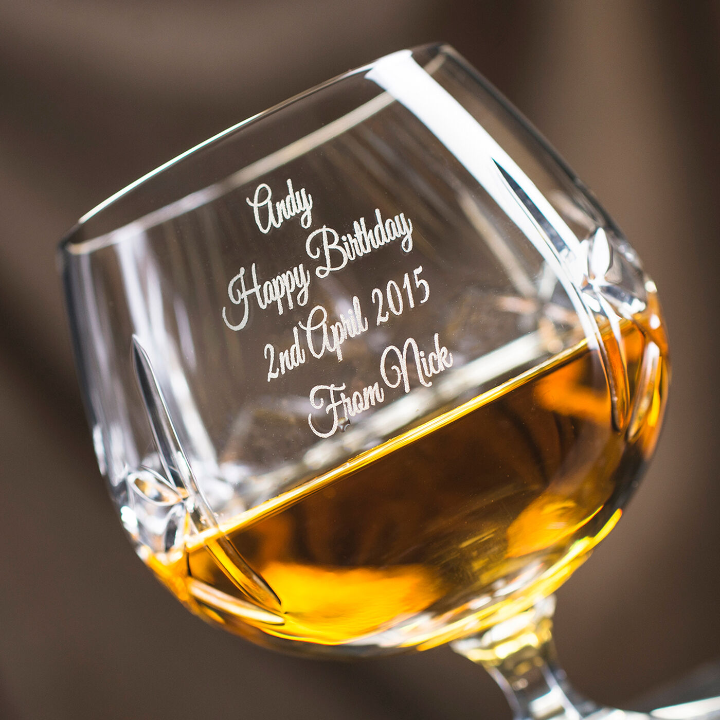 Buy Engraved Crystal Brandy Glass & Brandy Gift Set for GBP 35.99 ...