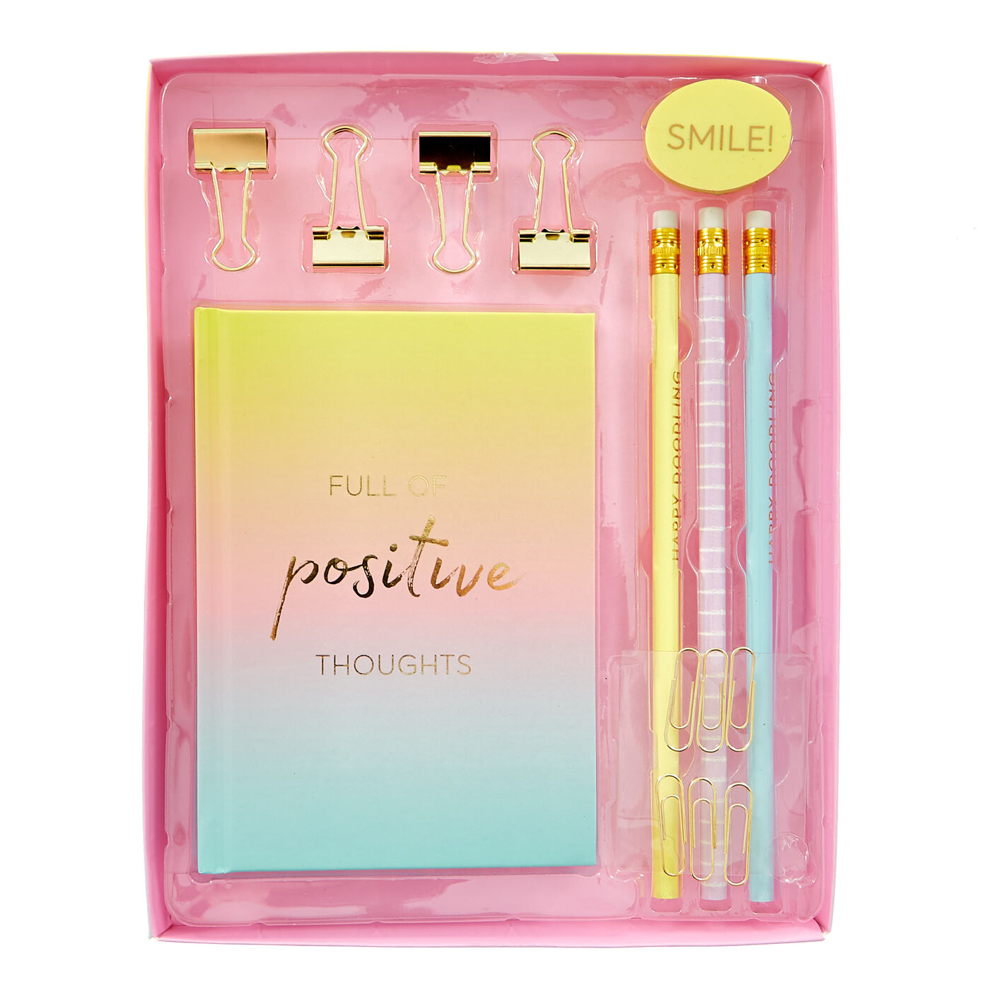 Buy Happy Scribble Positivity Stationery Set for GBP 1.99 | Card Factory UK