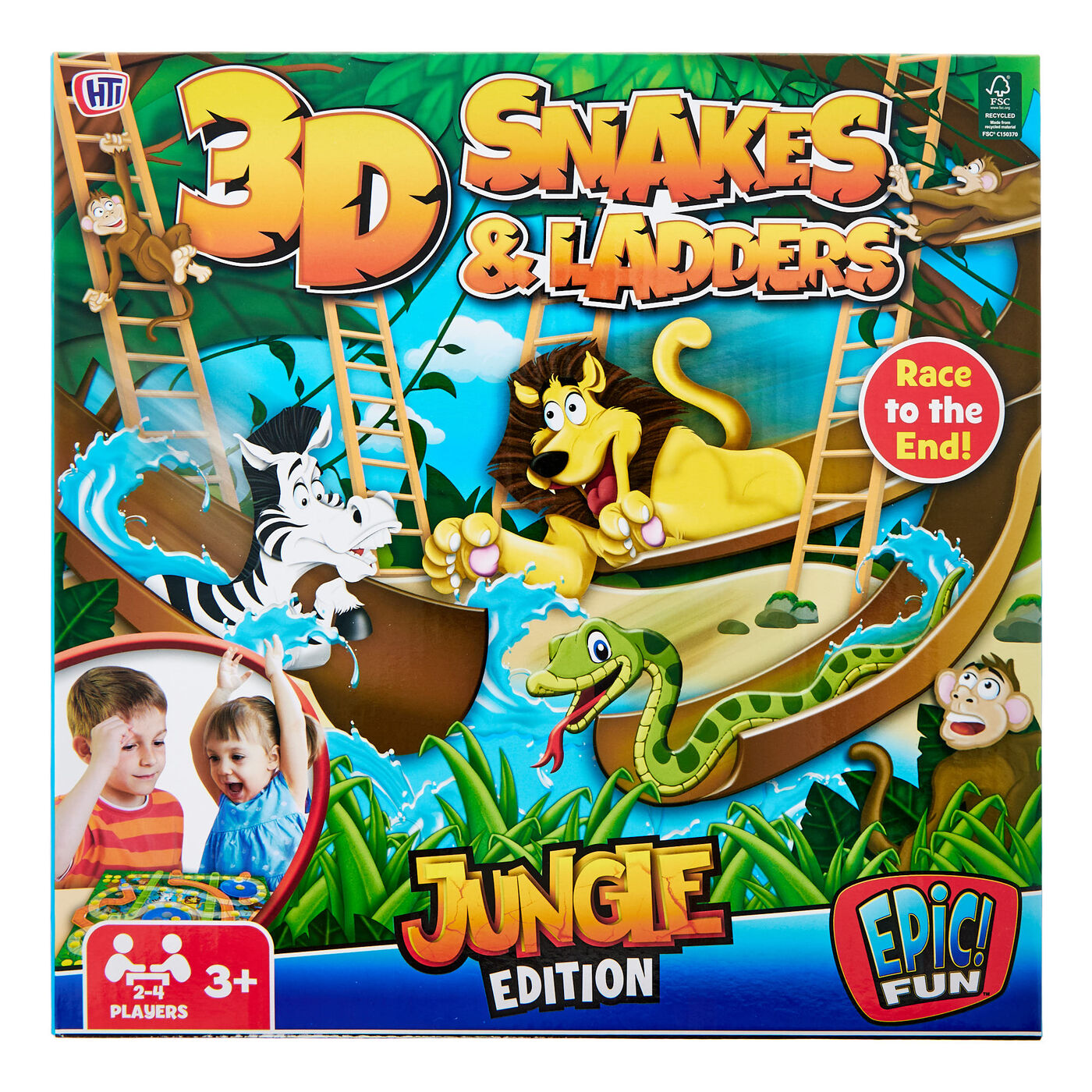 Buy 3D Snakes & Ladders Jungle Edition for GBP 2.99 | Card Factory UK