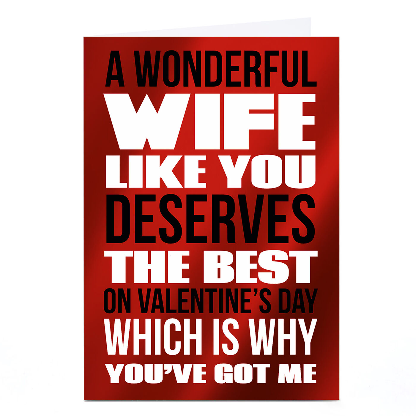 Buy Personalised Valentine's Day Card - A Wonderful Wife Like You ...