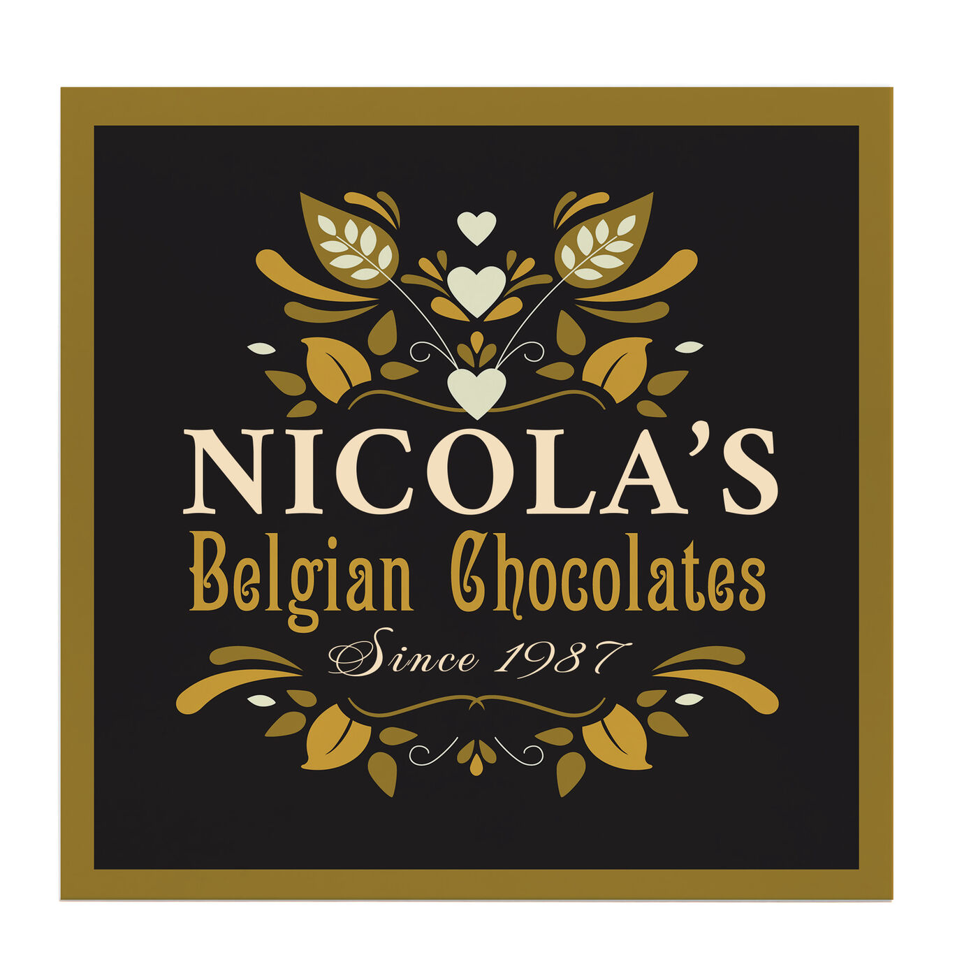 Buy Personalised Belgian Chocolates - Black & Gold for GBP 14.99 | Card ...