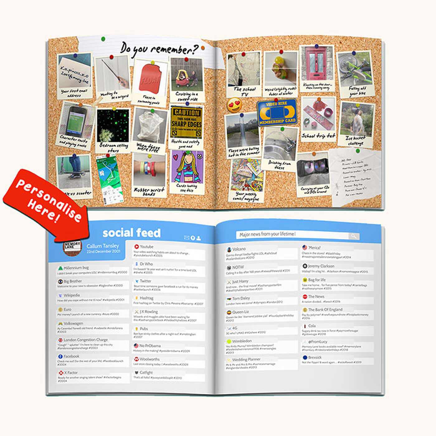 Buy Personalised Book - Memory Lane 18th Birthday for GBP 22.99 | Card ...