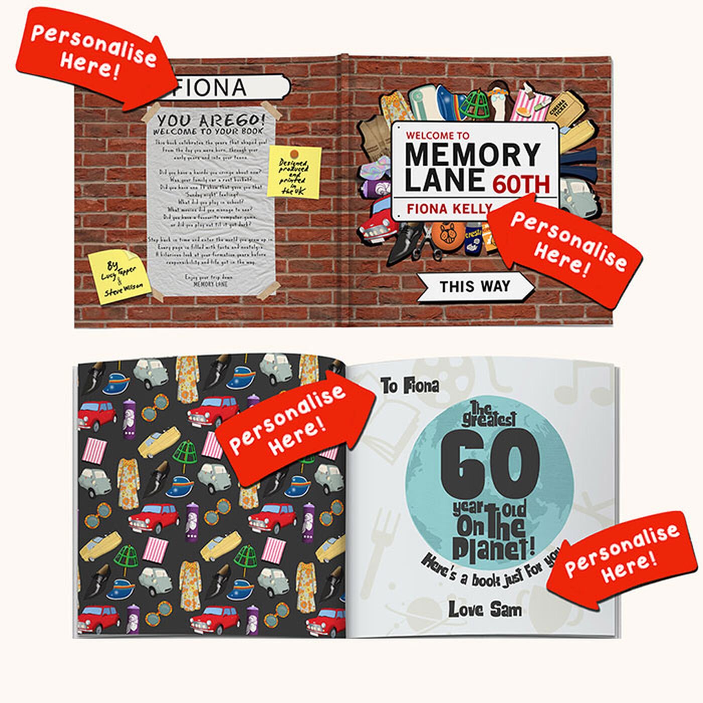 Buy Personalised Book - Memory Lane 60th Birthday for GBP 22.99 | Card ...
