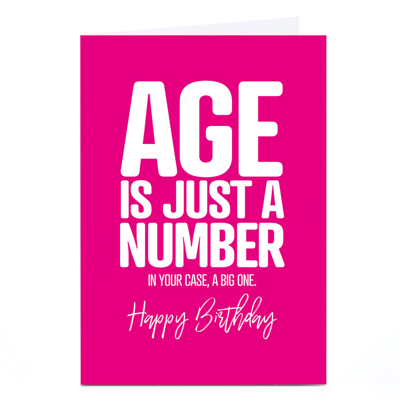 Buy Personalised Punk Birthday Card - Age Is Just A Number for GBP 2.49 ...