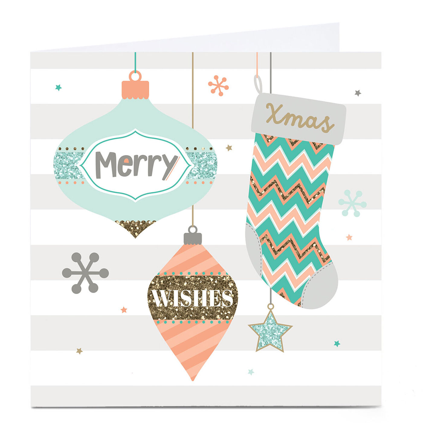 Buy Christmas Card - Pastel Merry Xmas Wishes for GBP 2.99 | Card ...