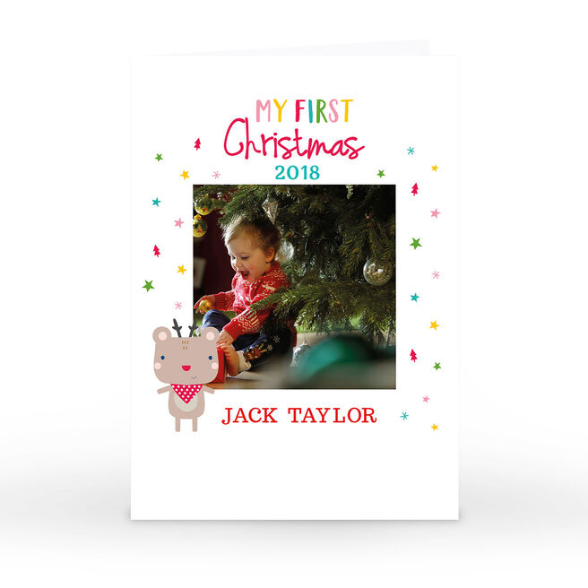 Baby's First Christmas Cards, Mummy & Daddy’s 1st Xmas Card for Son ...