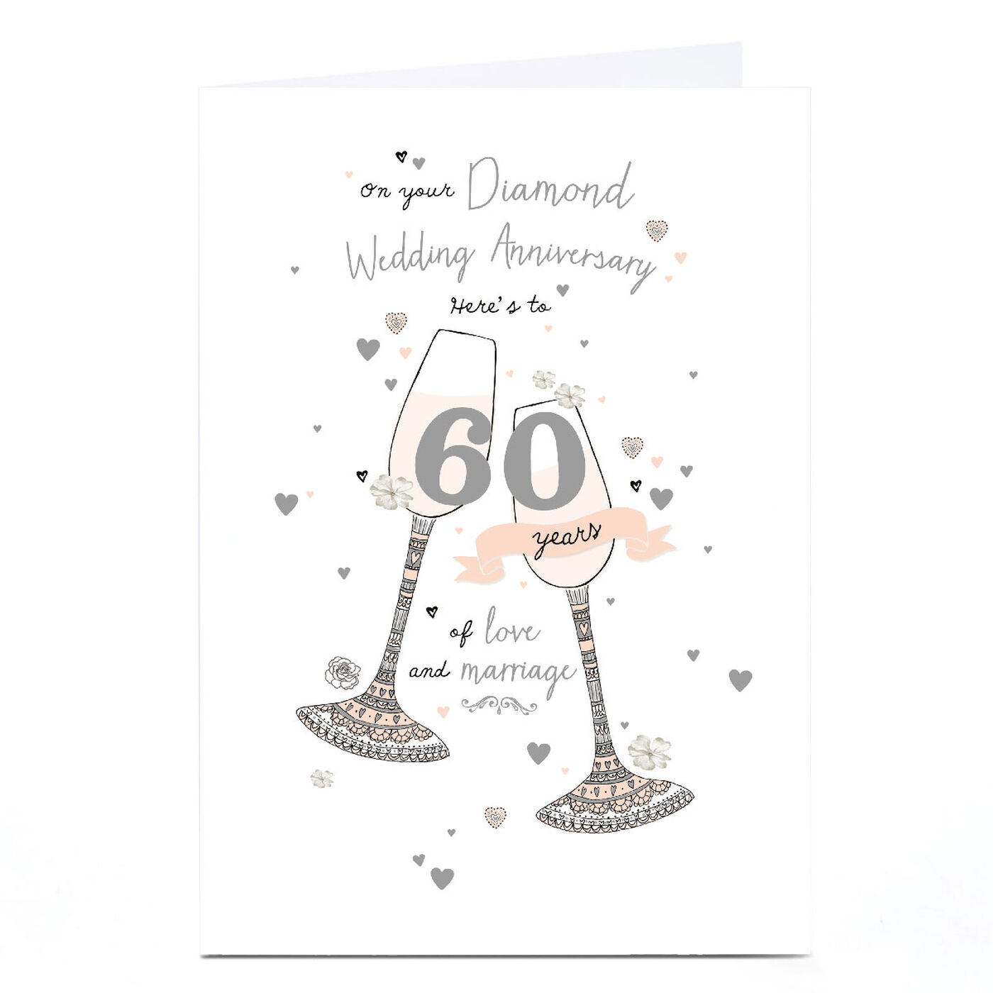 Buy Personalised 60th Anniversary Card - On Your Diamond Wedding ...