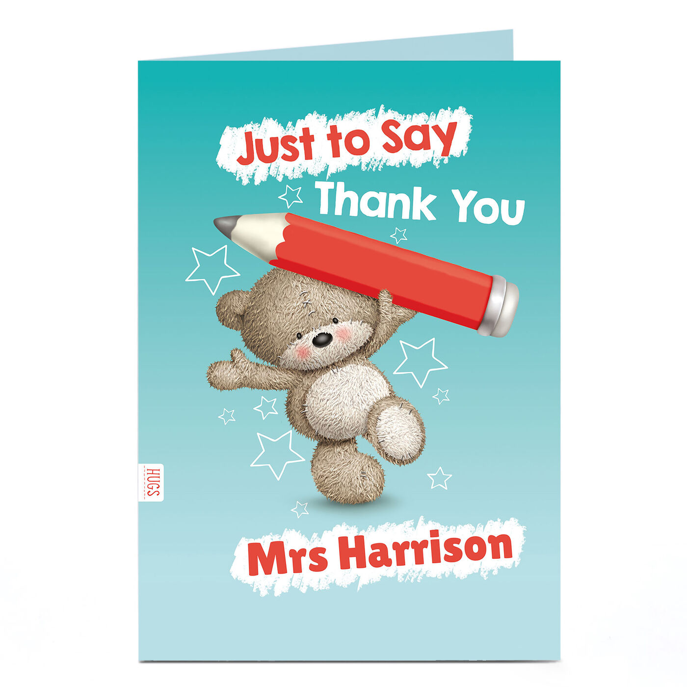 Buy Hugs Personalised Thank You Teacher Card - Just To Say for GBP 2.99 ...