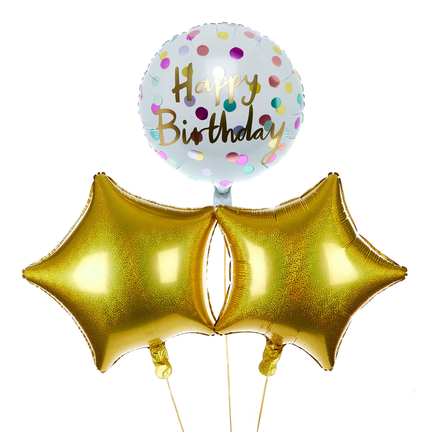 Buy Polka Happy Birthday Balloon Bouquet - DELIVERED INFLATED! for GBP ...