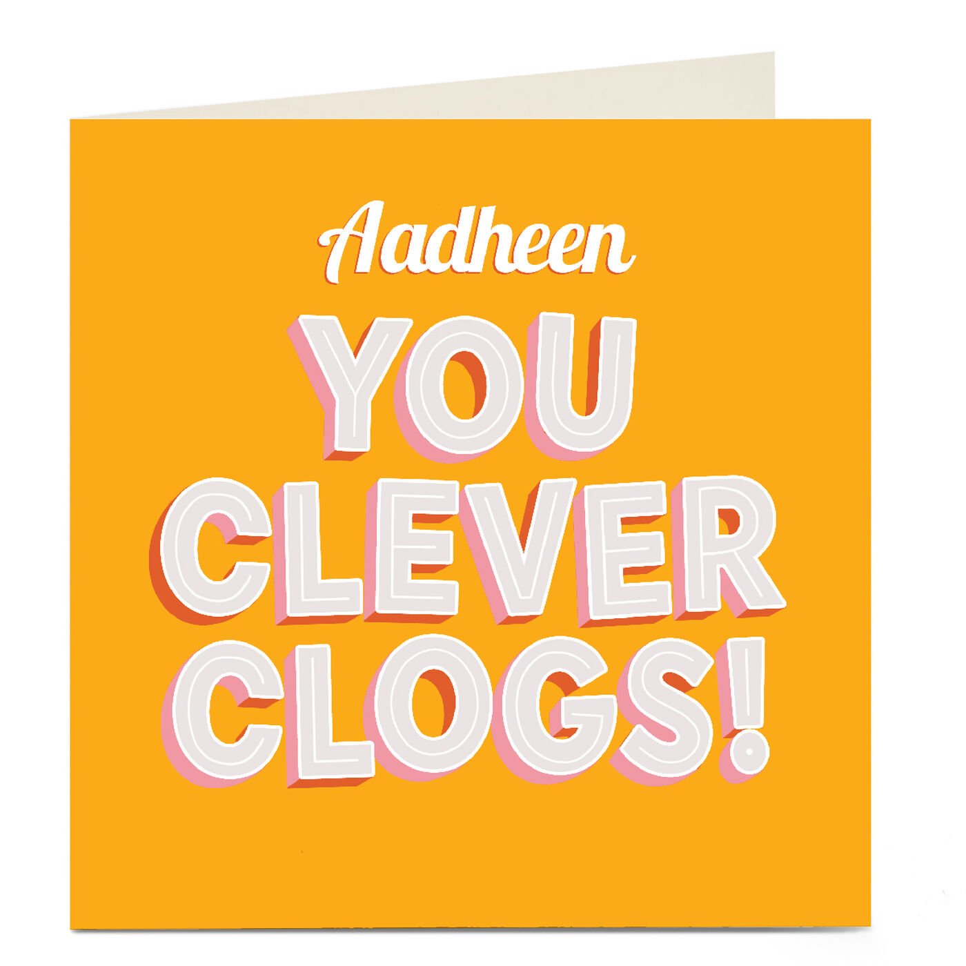 Buy Personalised Exam Card - You Clever Clogs! for GBP 2.99 | Card ...