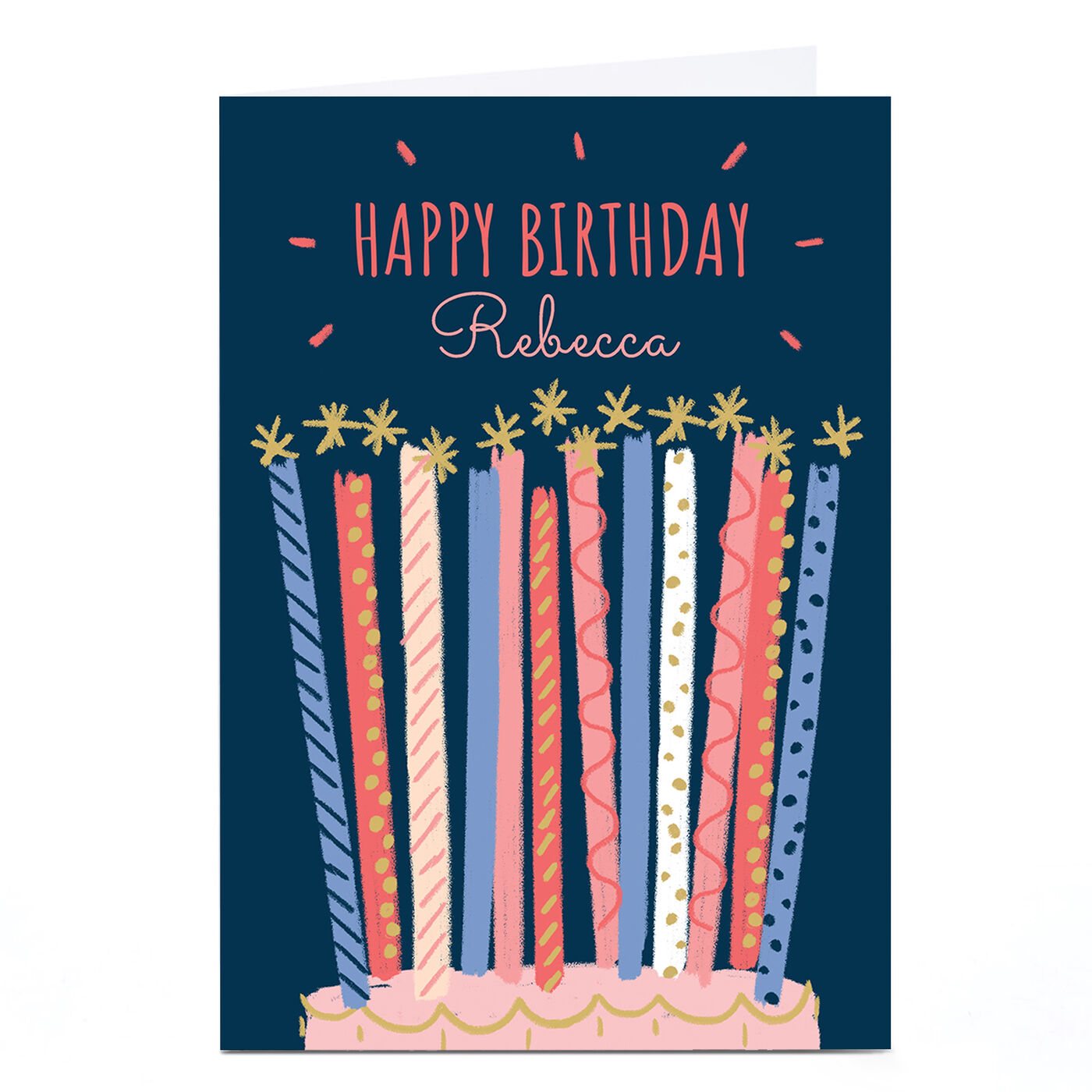 Buy Personalised Little Mono Birthday Card - Candles for GBP 1.79 ...