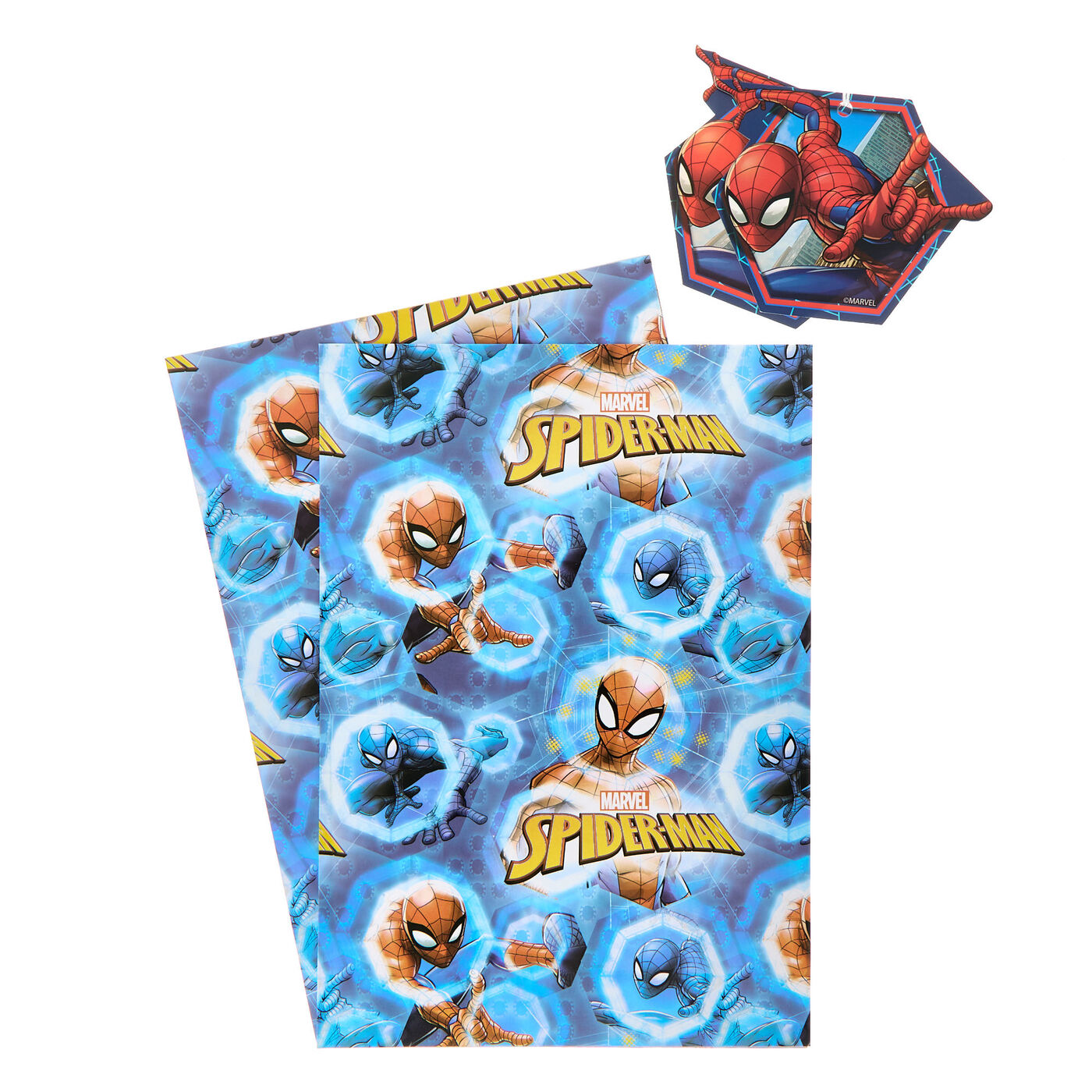 Buy Spider-Man Wrapping Paper - 2 Sheets & 2 Tags for GBP 1.79 | Card ...