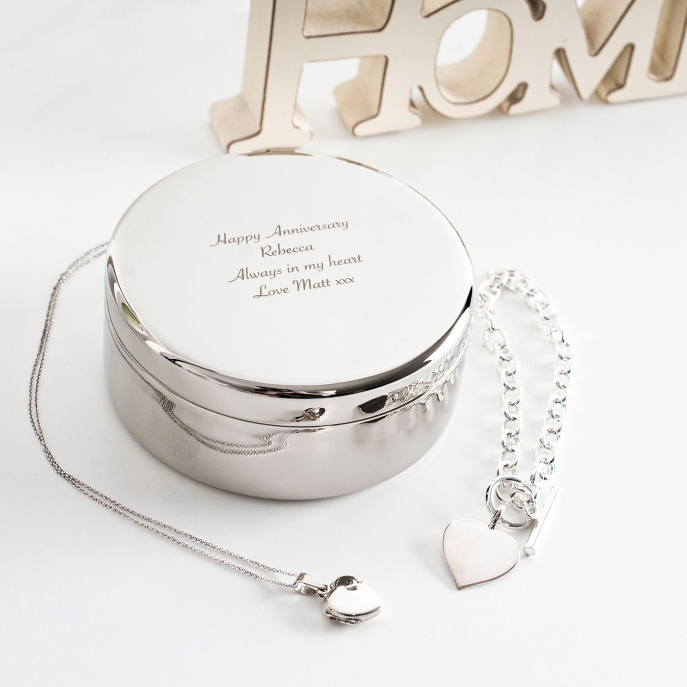 Buy Personalised Engraved Circular Trinket Box for GBP 17.99 | Card ...