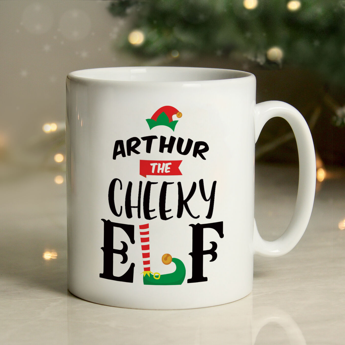 Buy Personalised Elf Christmas Mug for GBP 9.99 | Card Factory UK