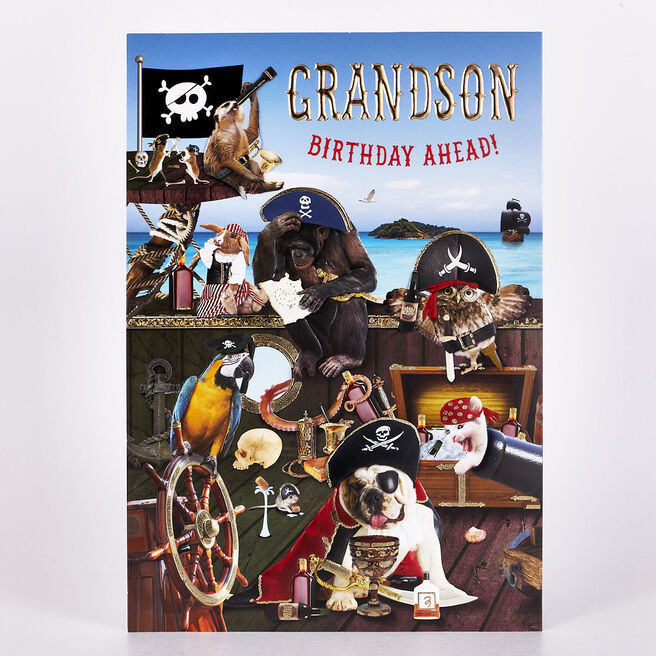 Grandson Birthday Cards, Personalised Grandson & Great Grandson ...