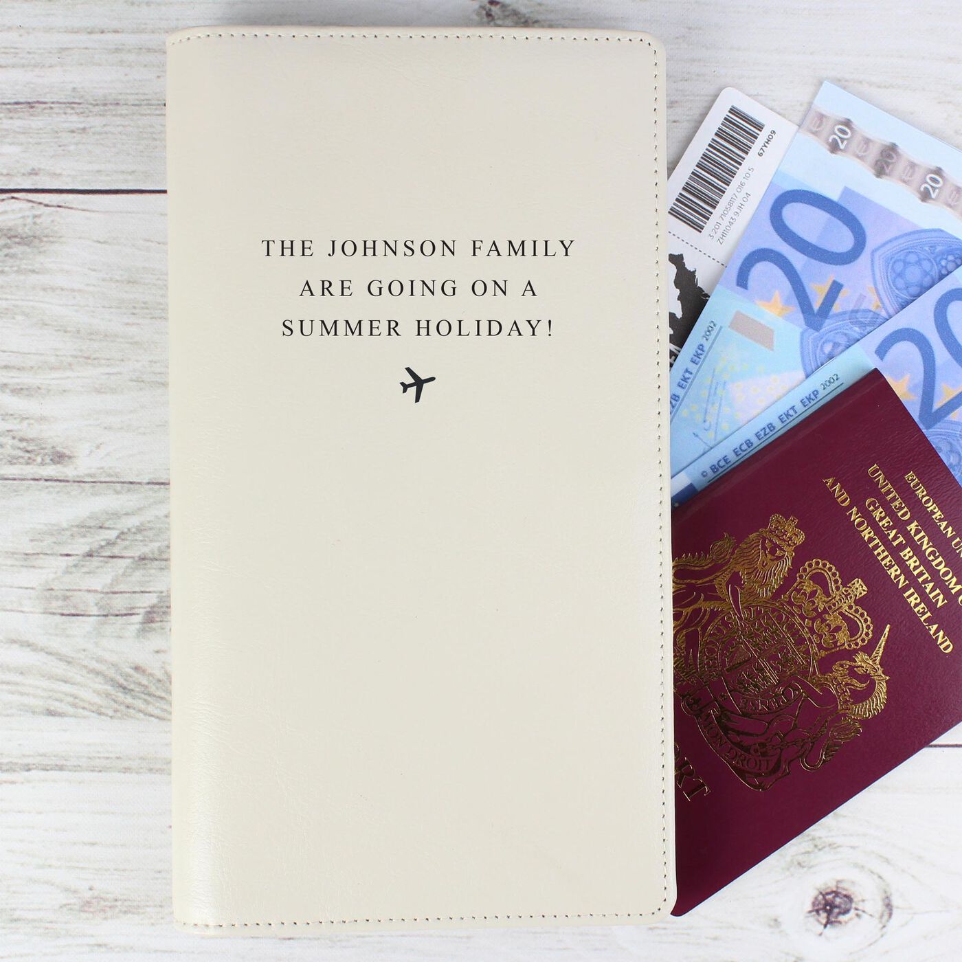 Buy Personalised Any Message Travel Document Holder for GBP 29.99 ...