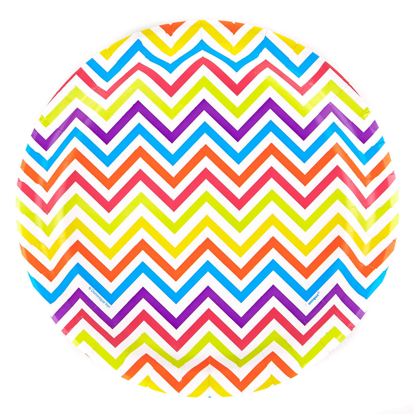 Buy Rainbow Chevron Party Tableware & Decoration Bundle - 16 Guests for ...