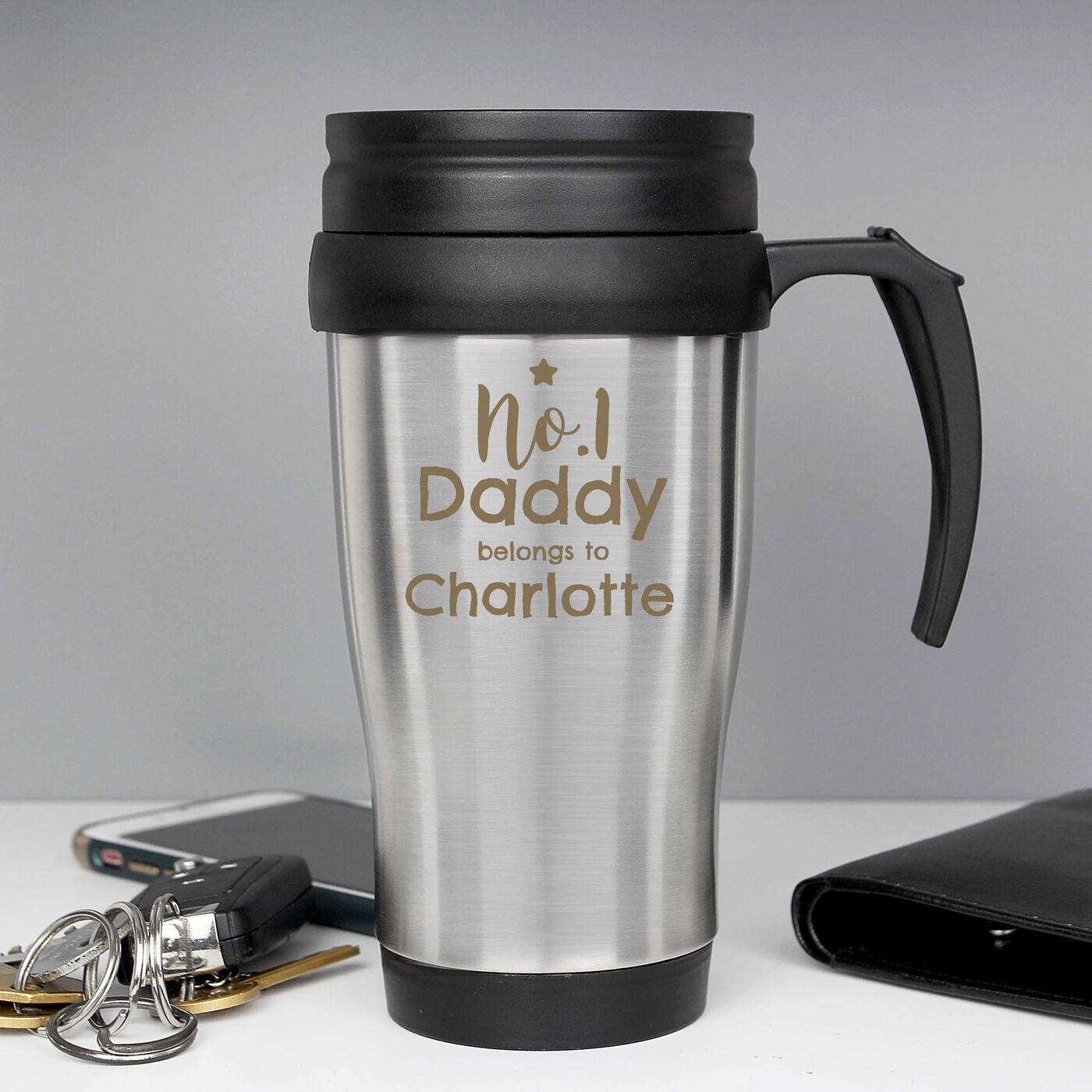 Buy Personalised No.1 Daddy Travel Mug for GBP 14.99 | Card Factory UK
