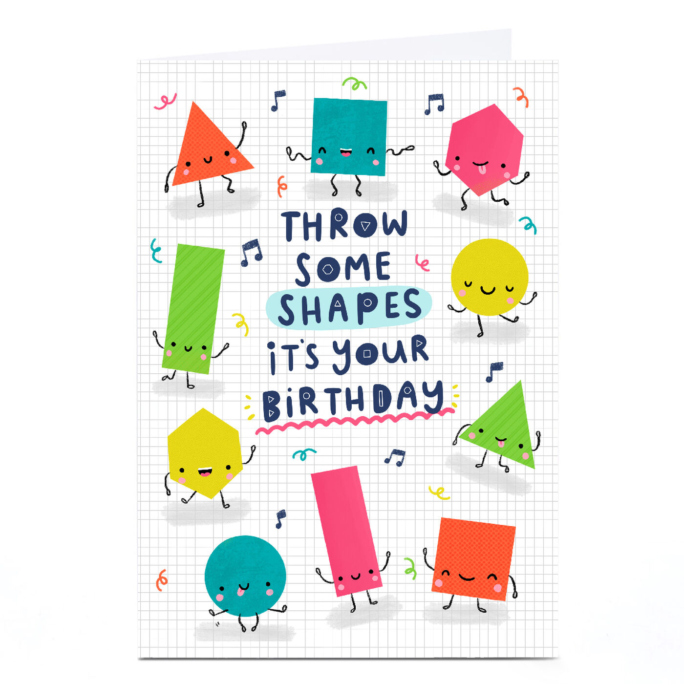 Buy Personalised Jess Moorhouse Birthday Card - Throw Some Shapes for ...