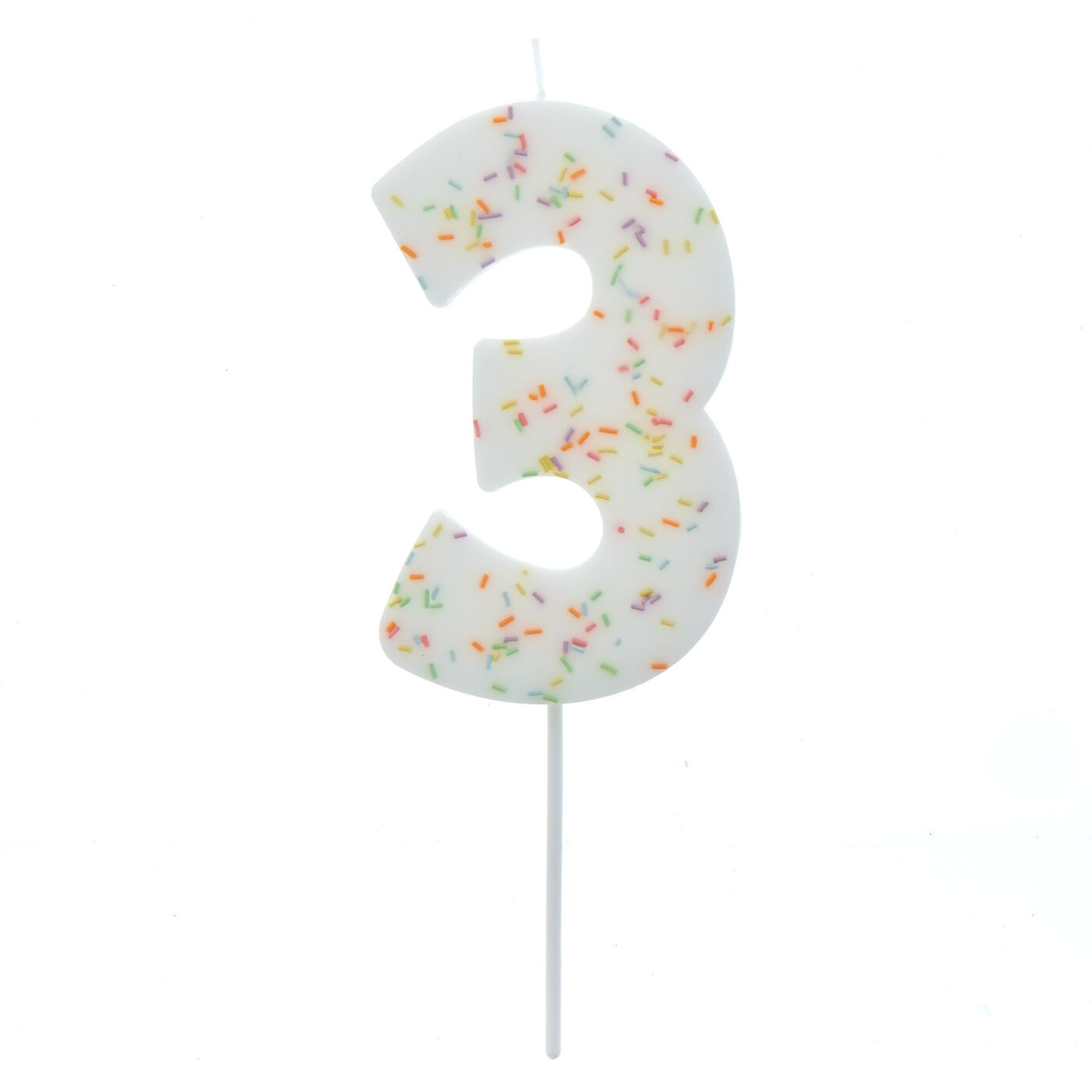 Buy Jumbo Number '3' Sprinkle Candle for GBP 2.99 | Card Factory UK