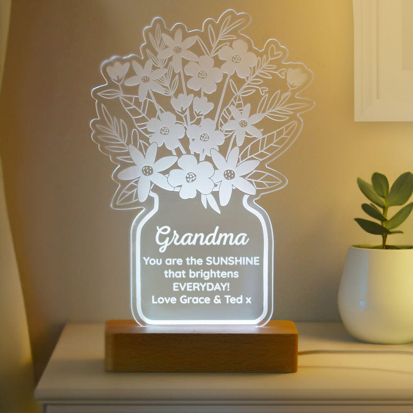 Buy Personalised Flower Vase LED Light for GBP 23.99 | Card Factory UK