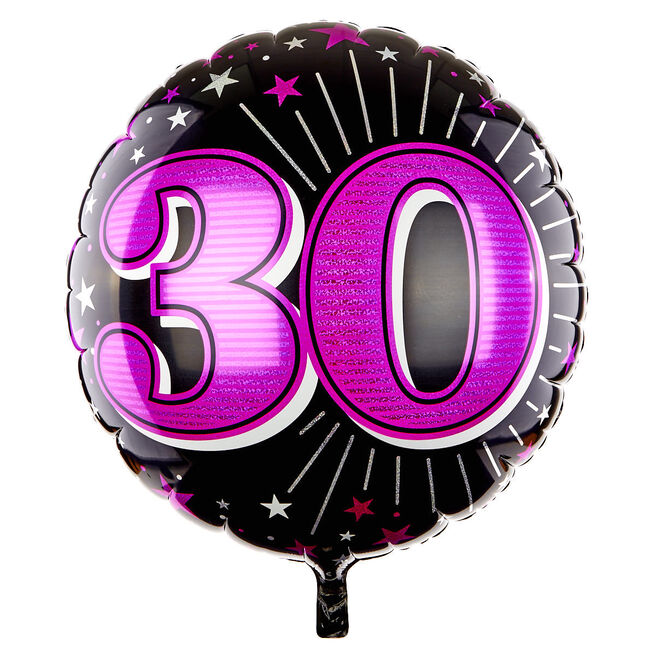 30th Birthday Balloons, 30th Balloons Delivered, 30 Helium Balloon ...