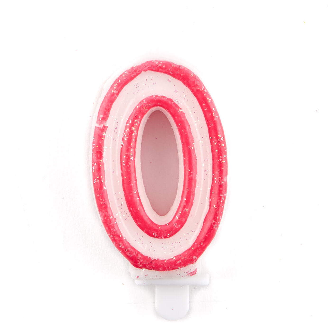 Buy Pink Glittery Number 0 Birthday Candle for GBP 0.59 | Card Factory UK