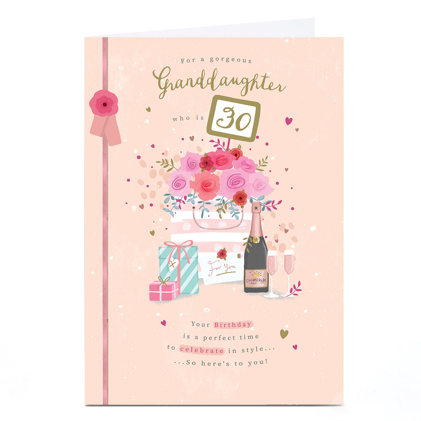 Buy Personalised 30th Birthday Card - Celebrate in Style, Granddaughter ...