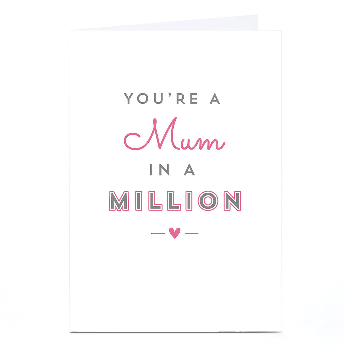 Buy Personalised Mother's Day Card - You're A Mum In A Million for GBP ...