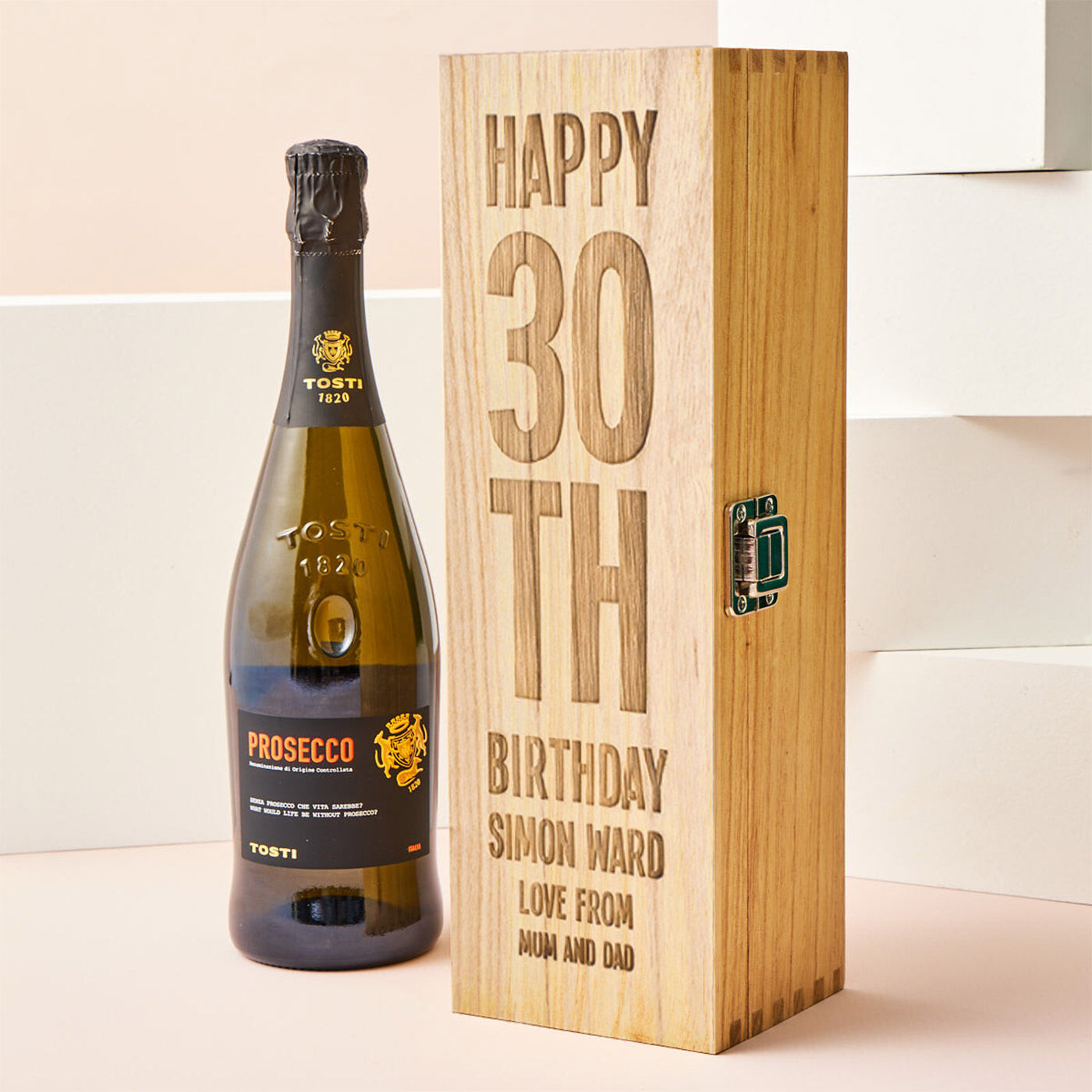 Buy Engraved Wooden Box With Luxury Prosecco - 30th Birthday for GBP 29.99 | Card Factory UK