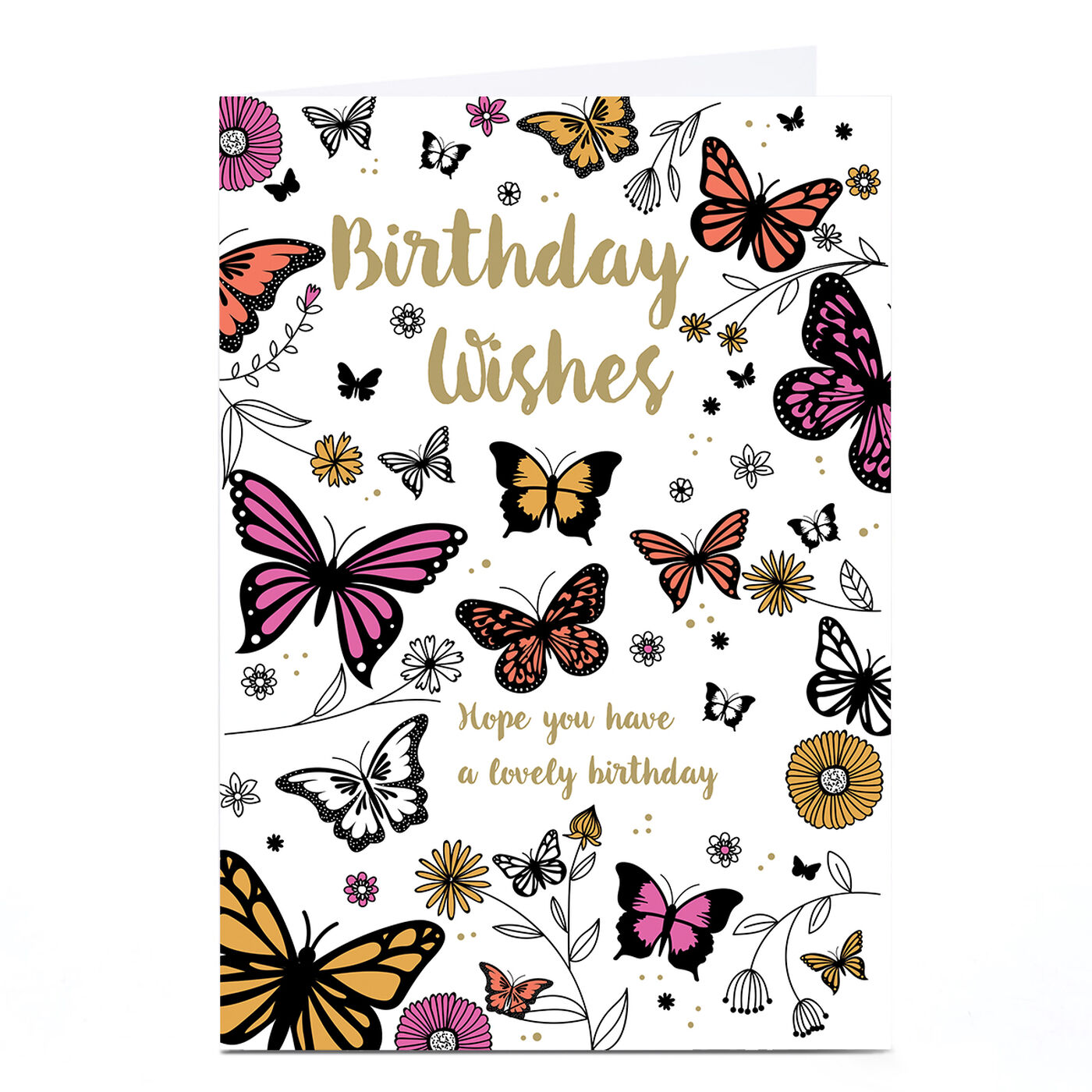 Buy Personalised Birthday Card - Autumnal Butterflies for GBP 1.99 ...