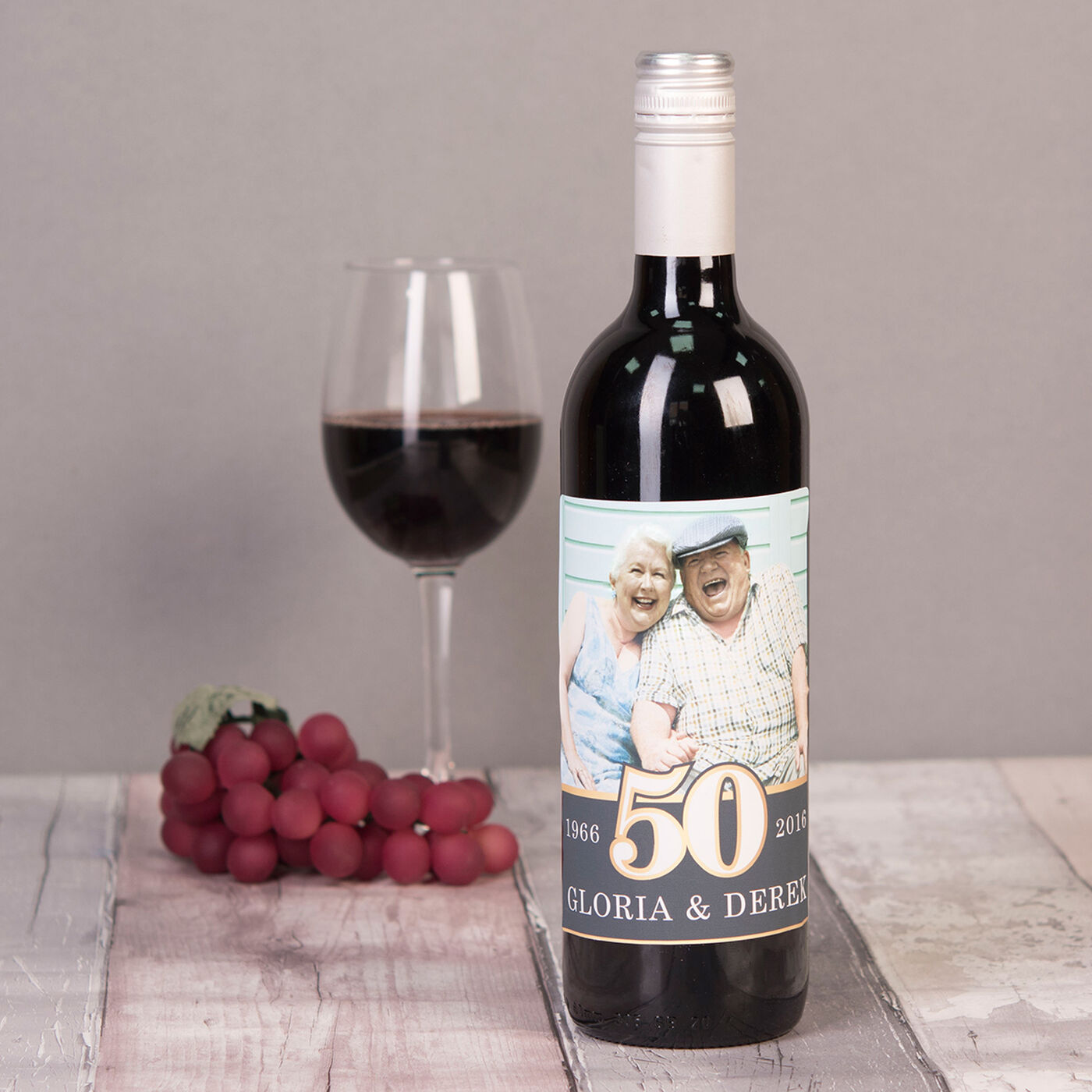 Buy Photo Upload Wine - 50 Years, Anniversary for GBP 19.99 | Card ...