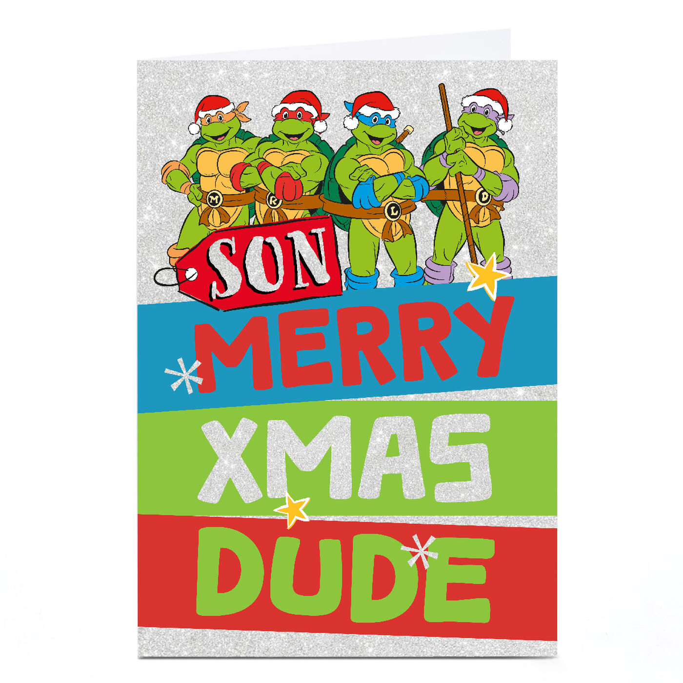 Buy Personalised Teenage Mutant Ninja Turtles Christmas Card - Merry ...