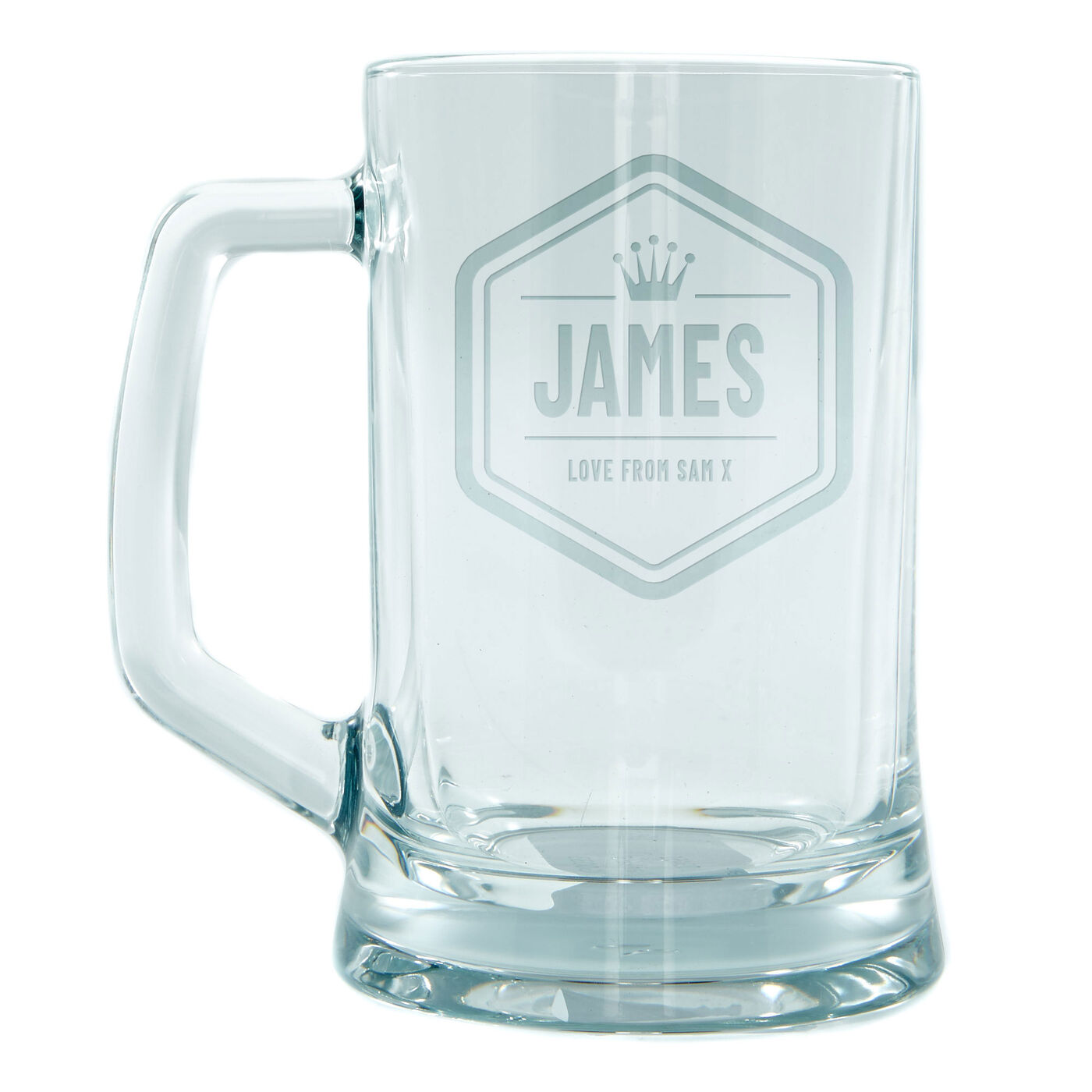 Buy Personalised Engraved Pint Tankard - Crown Shield for GBP 16.99 ...