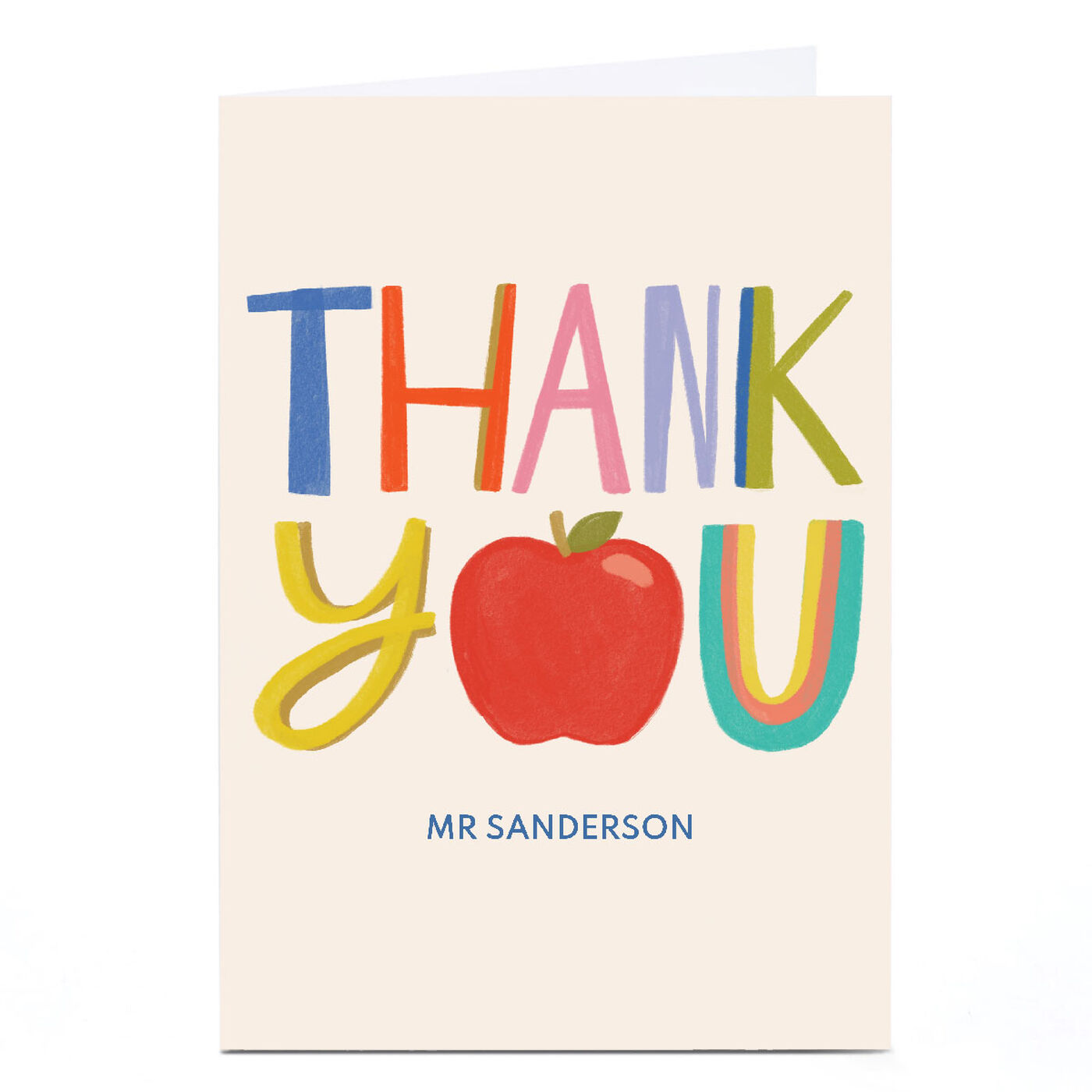 Buy Personalised Thank You Teacher Card - Thank You for GBP 2.99 | Card ...