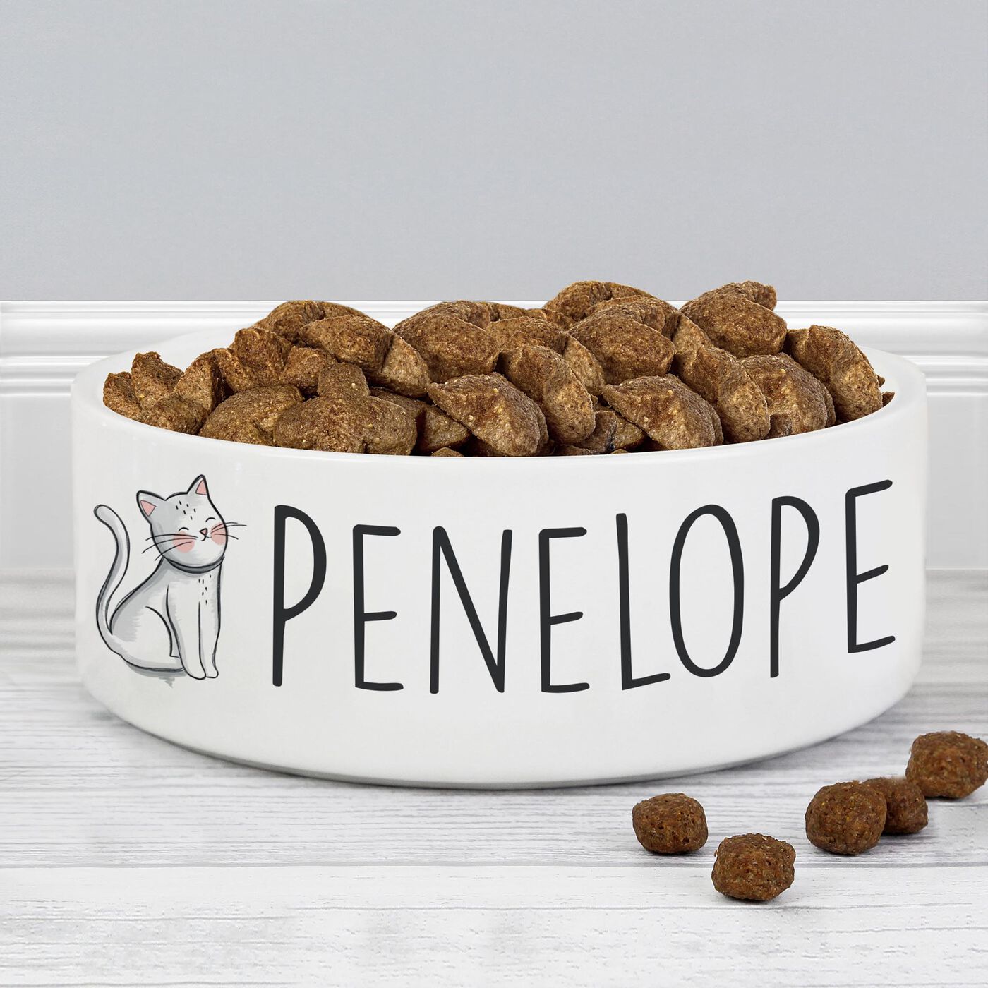 Buy Personalised Scribble Cat 15cm Medium Pet Bowl for GBP 19.99 | Card Factory UK