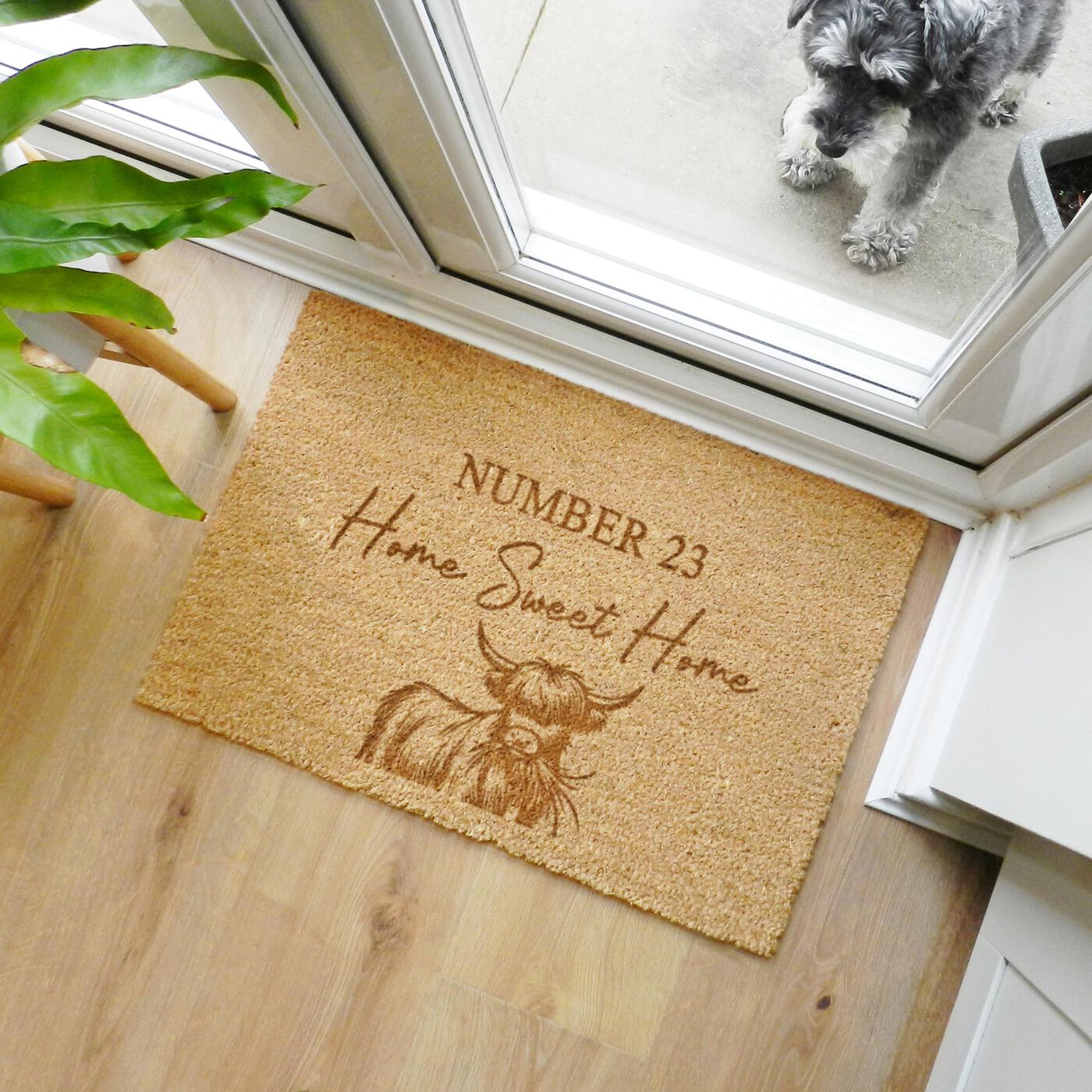 Buy Personalised Highland Cow Doormat for GBP 16.99 | Card Factory UK