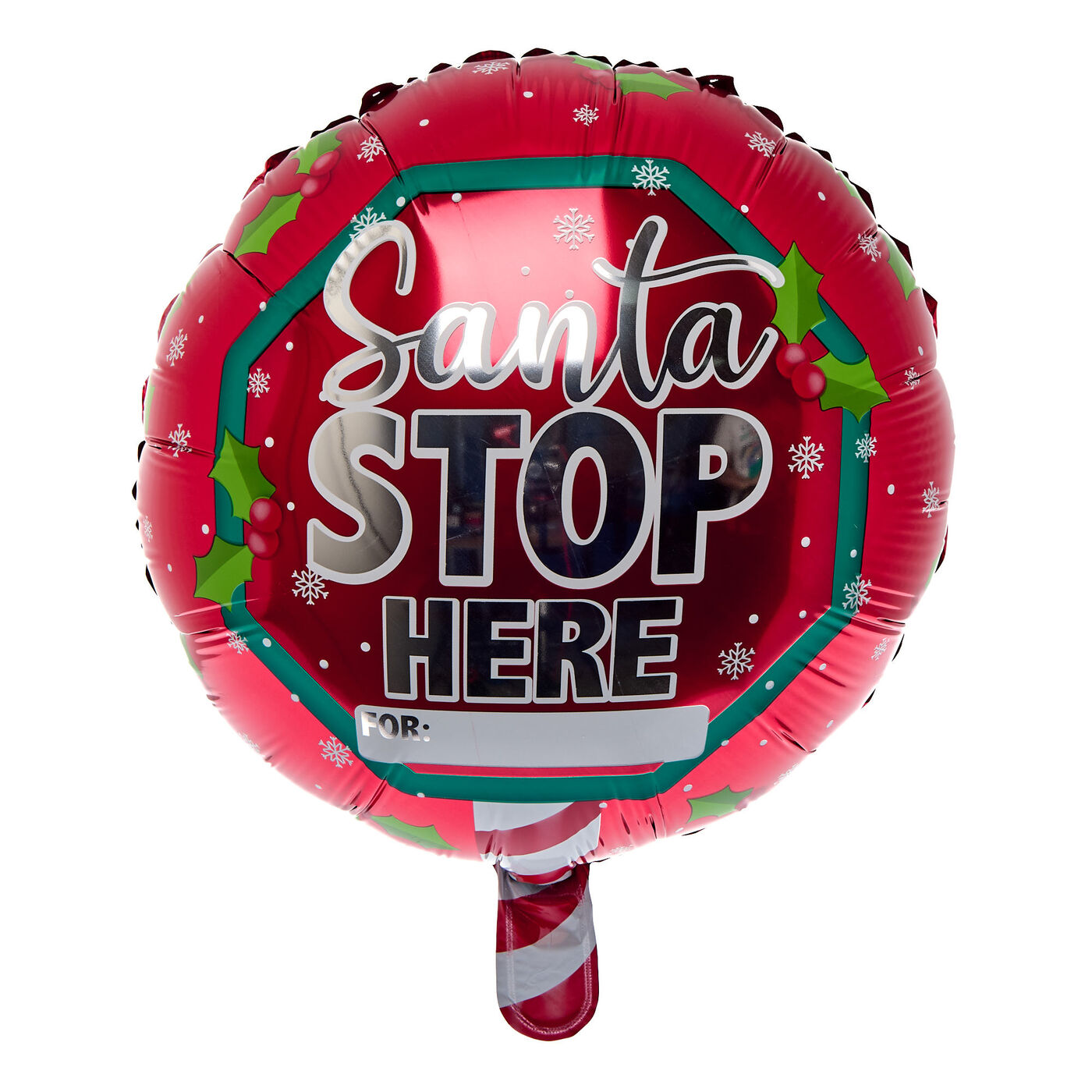 Buy Santa Stop Here 18-Inch Foil Helium Balloon for GBP 2.99 | Card ...