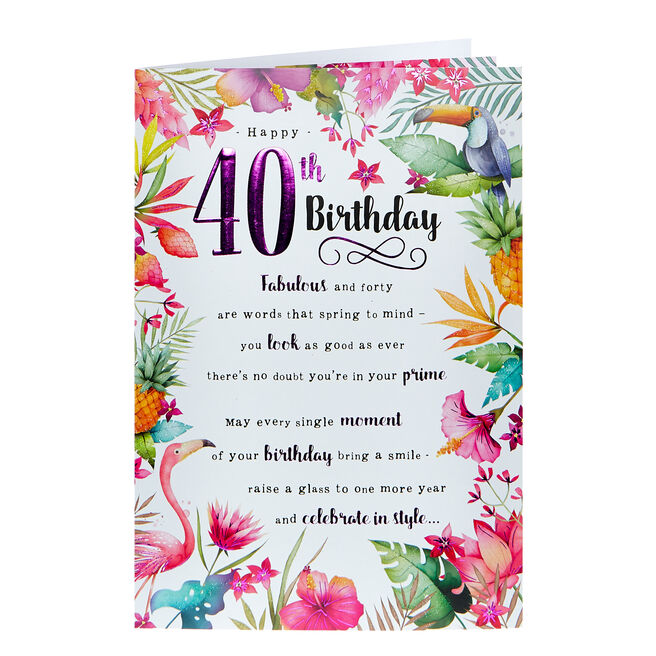 40th Birthday Cards | 40th Cards For Him & Her Online | cardfactory