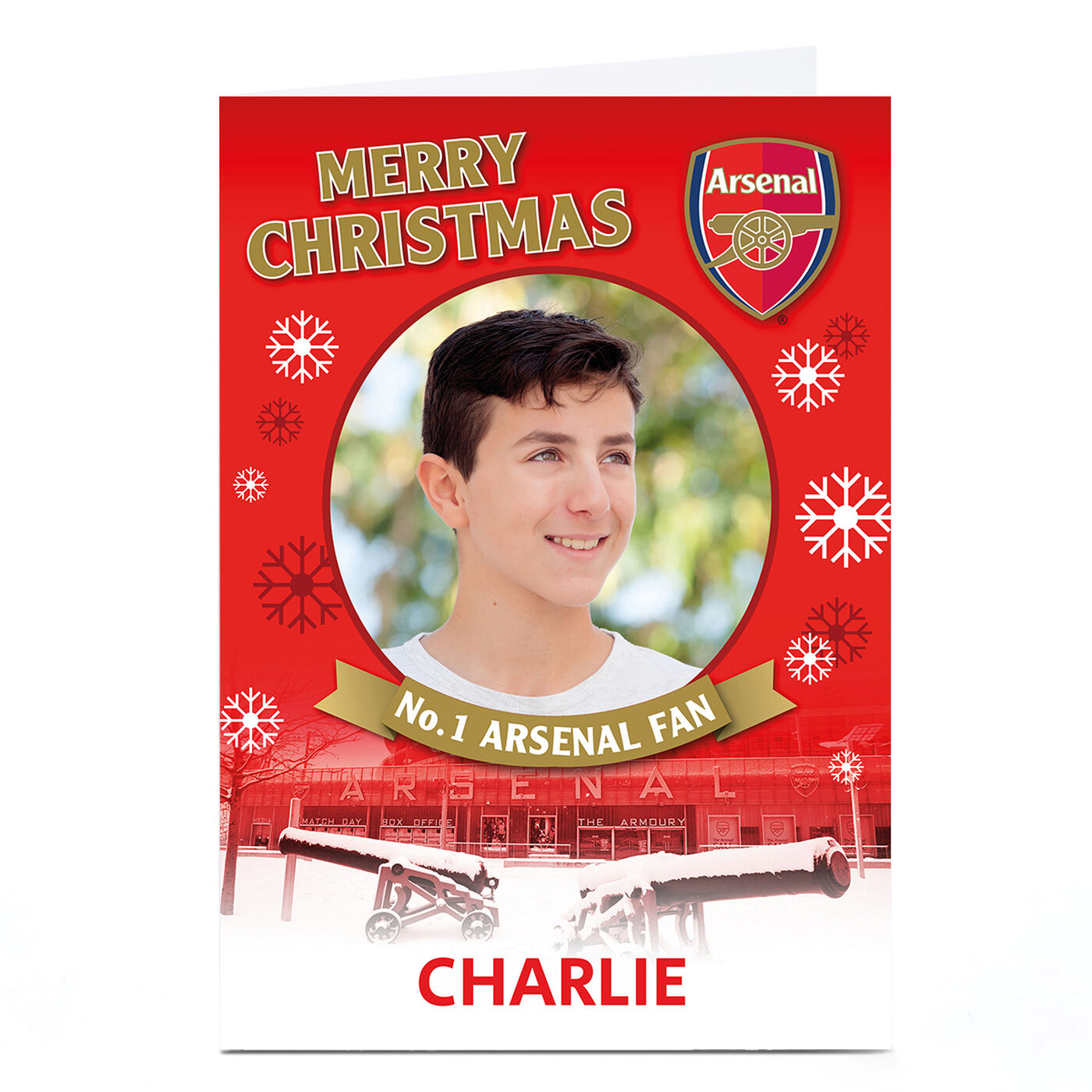 Buy Photo Arsenal FC Christmas Card for GBP 3.29 | Card Factory UK