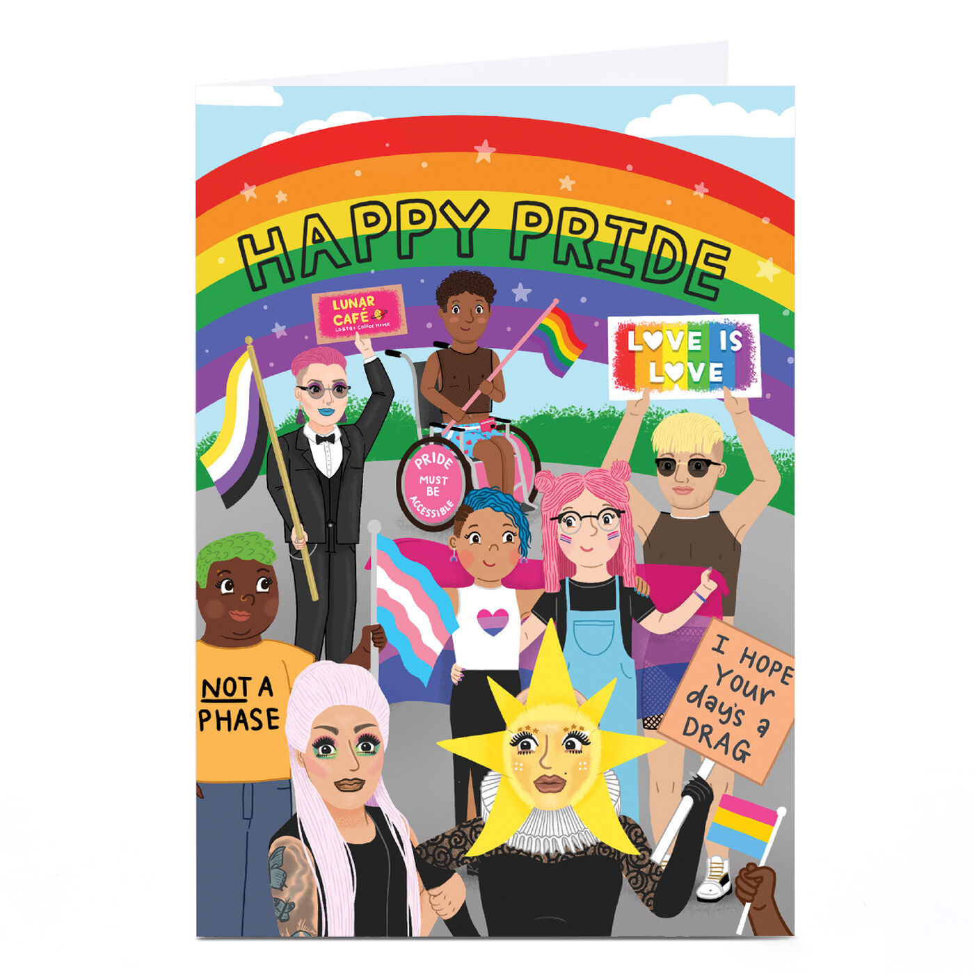 Buy Personalised Blue Kiwi Pride Card - Happy Pride for GBP 2.49 | Card ...