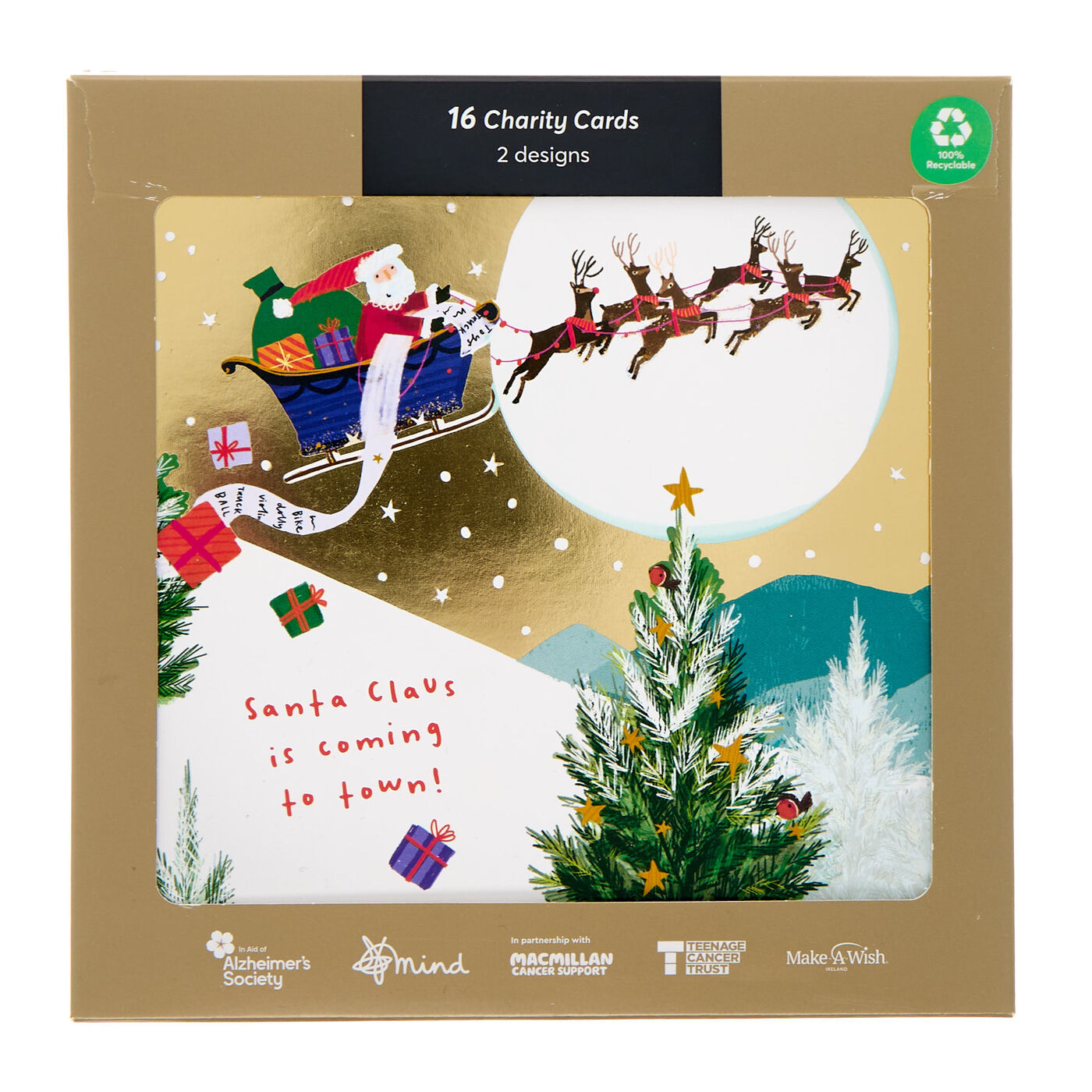 Buy 16 Santa & Snowman Charity Christmas Cards for GBP 1.99 | Card ...