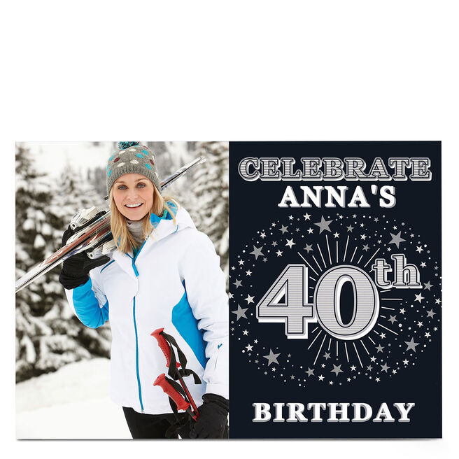 Find amazing products in 40th Birthday' today | Card Factory UK