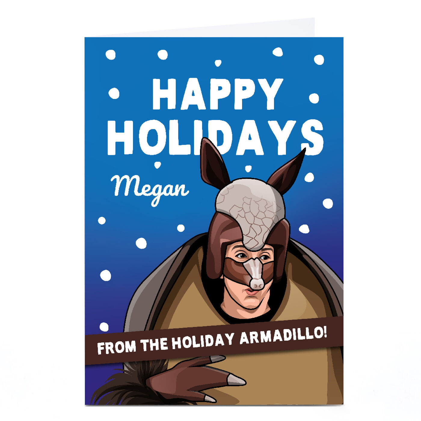 Buy Personalised All Things Banter Christmas Card - Holiday Armadillo ...