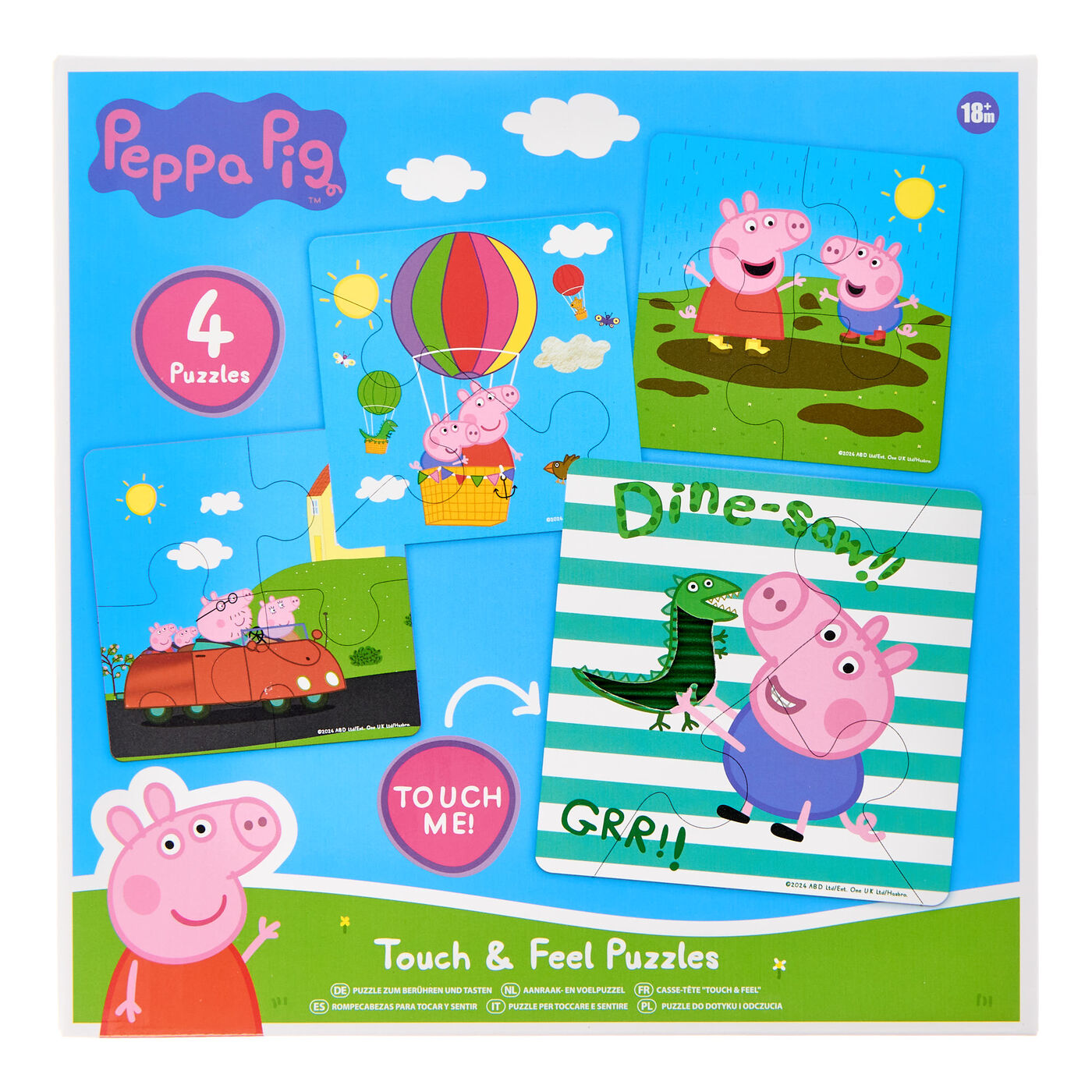 Buy Peppa Pig Touch & Feel Puzzles - Pack of 4 for GBP 3.99 | Card ...