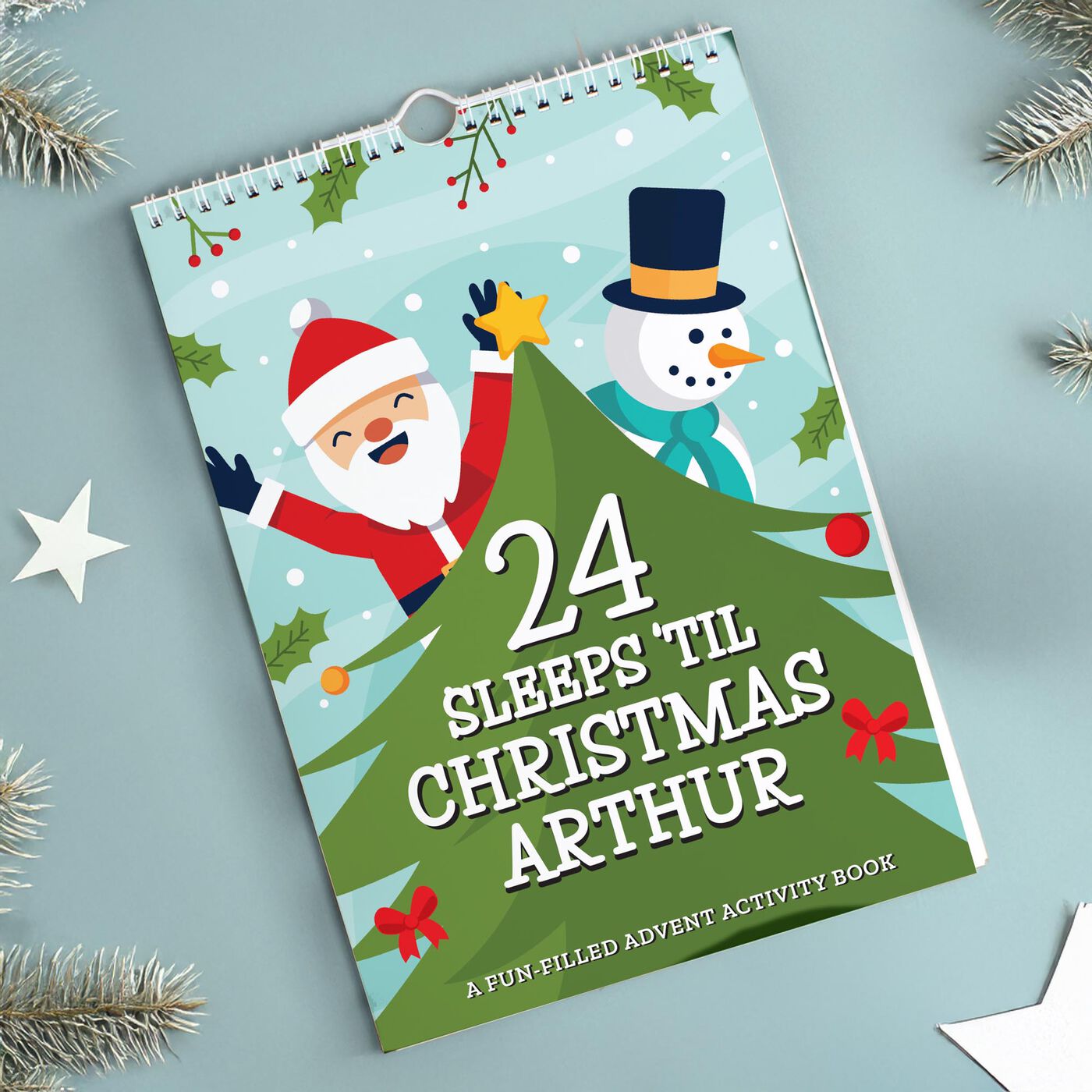 Buy Personalised 24 Sleeps Christmas Activity Advent Calendar for GBP ...