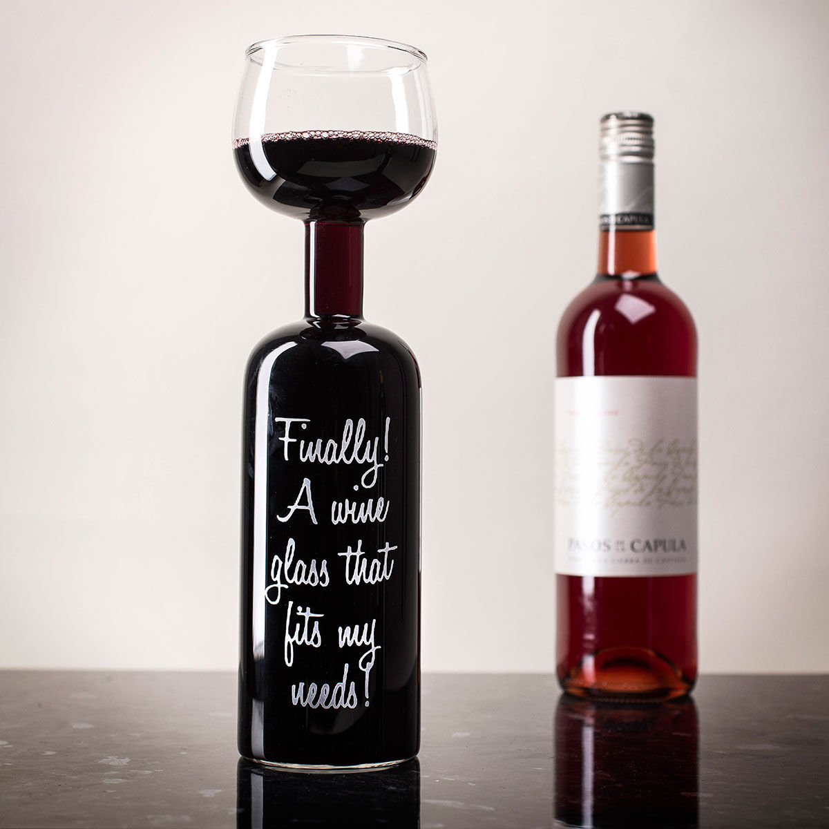 Buy Finally A Wine Glass That Fits My Needs Wine Bottle Glass for GBP 12.99 Card Factory UK