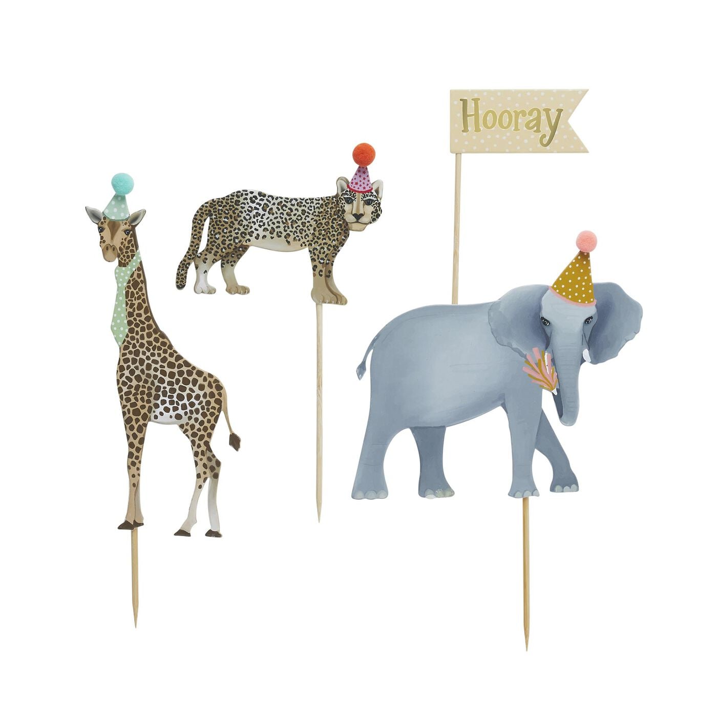 Buy Party Animal Cake Topper Set for GBP 3.50 | Card Factory UK